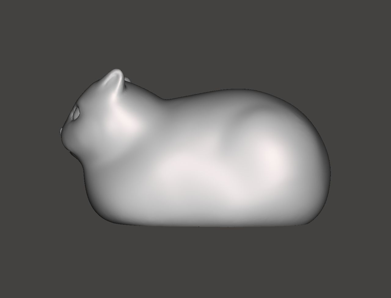 Cat loaf 3D model 3D printable | CGTrader