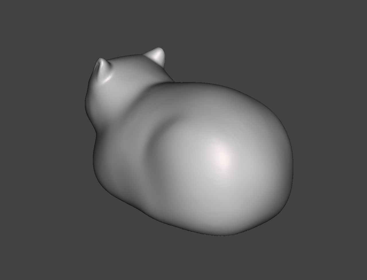 Cat loaf 3D model 3D printable | CGTrader