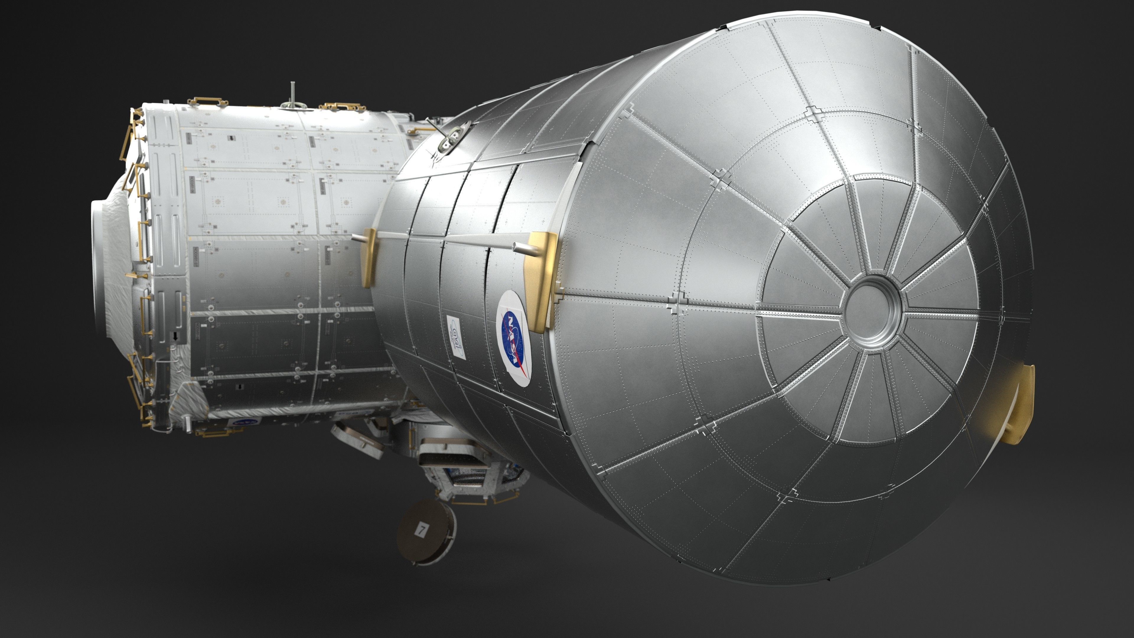 Node Three Tranquility Module of ISS 2023 3D model | CGTrader