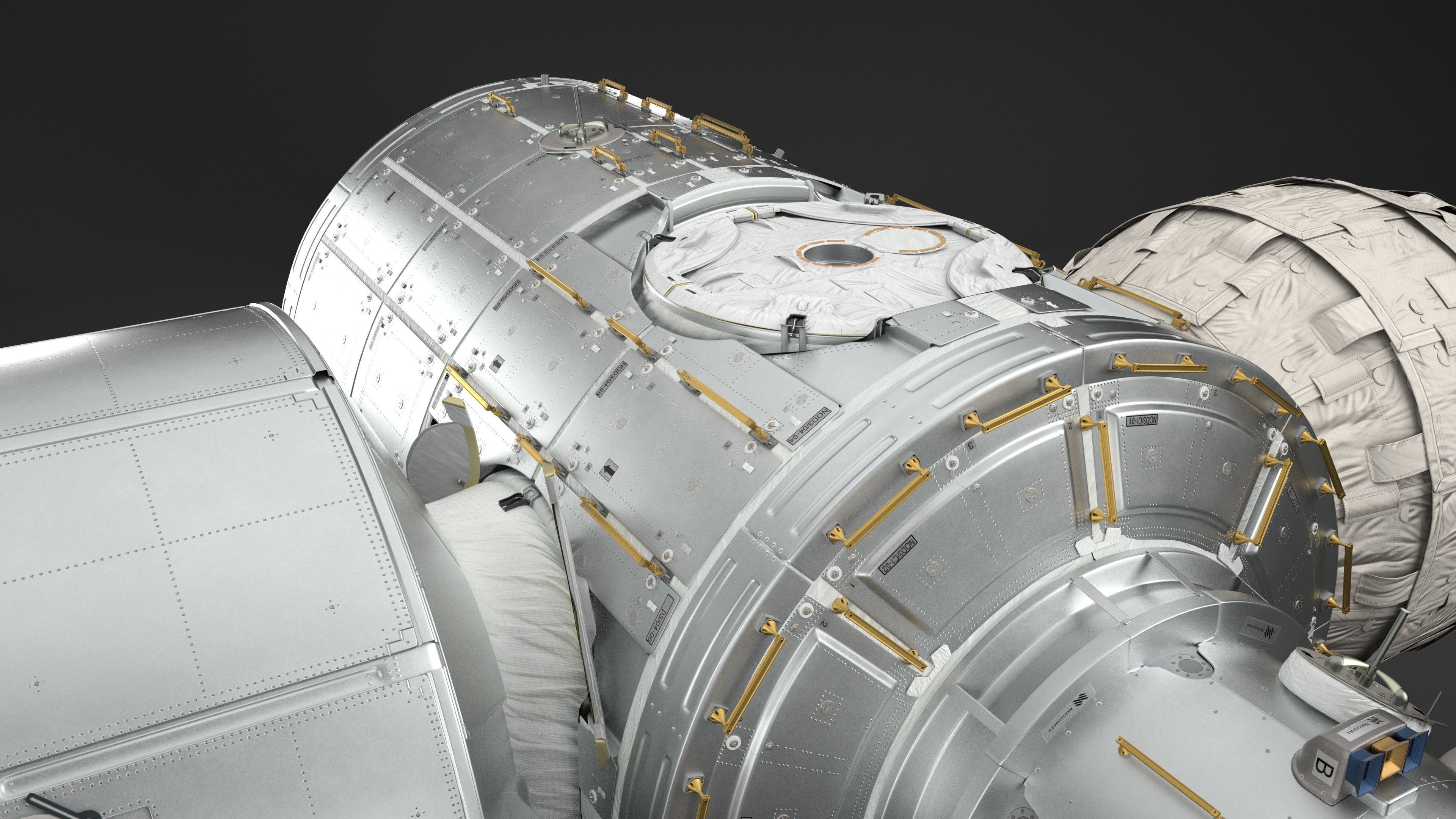 Node Three Tranquility Module of ISS 2023 3D model | CGTrader