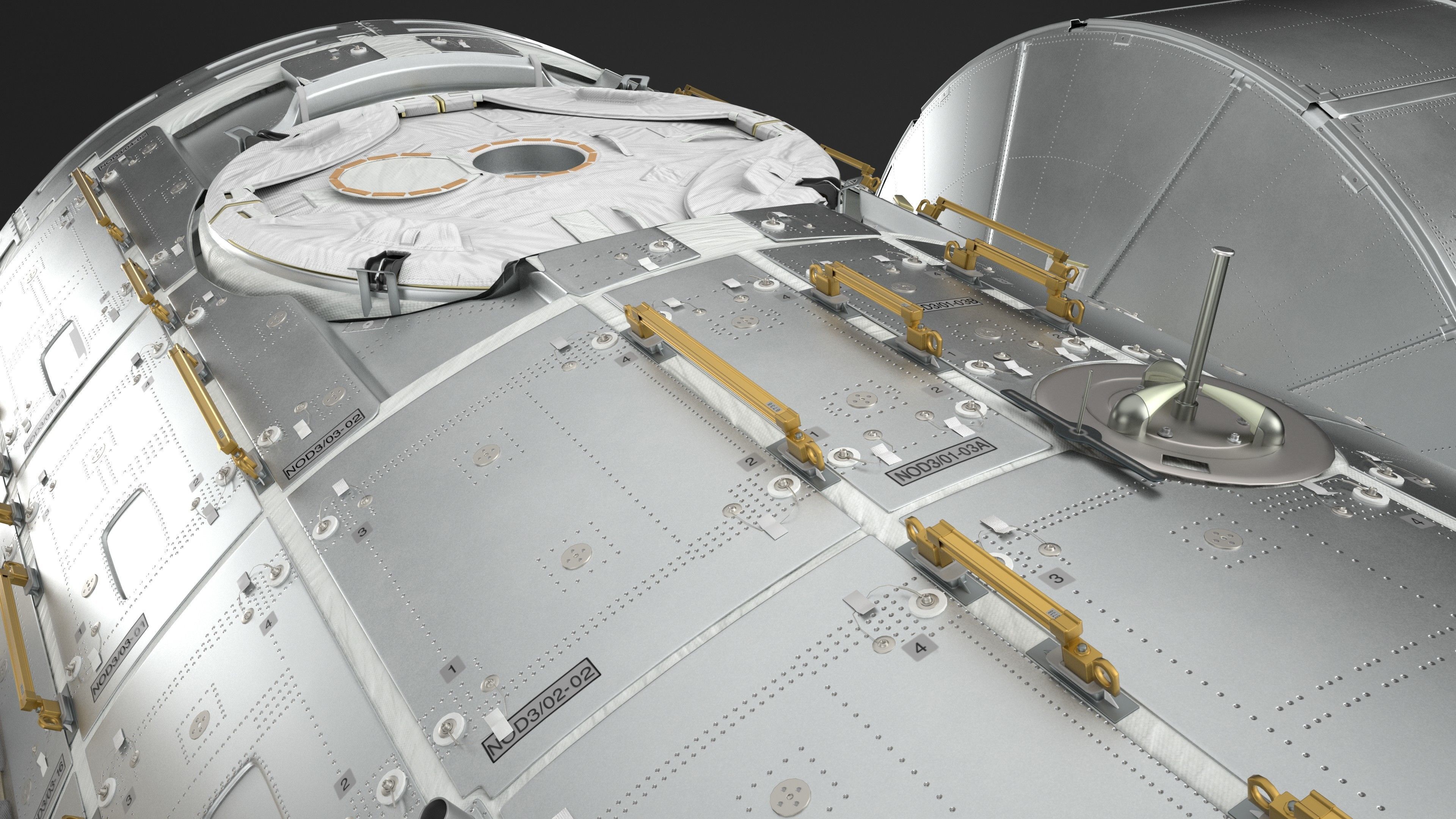 Node Three Tranquility Module of ISS 2023 3D model | CGTrader