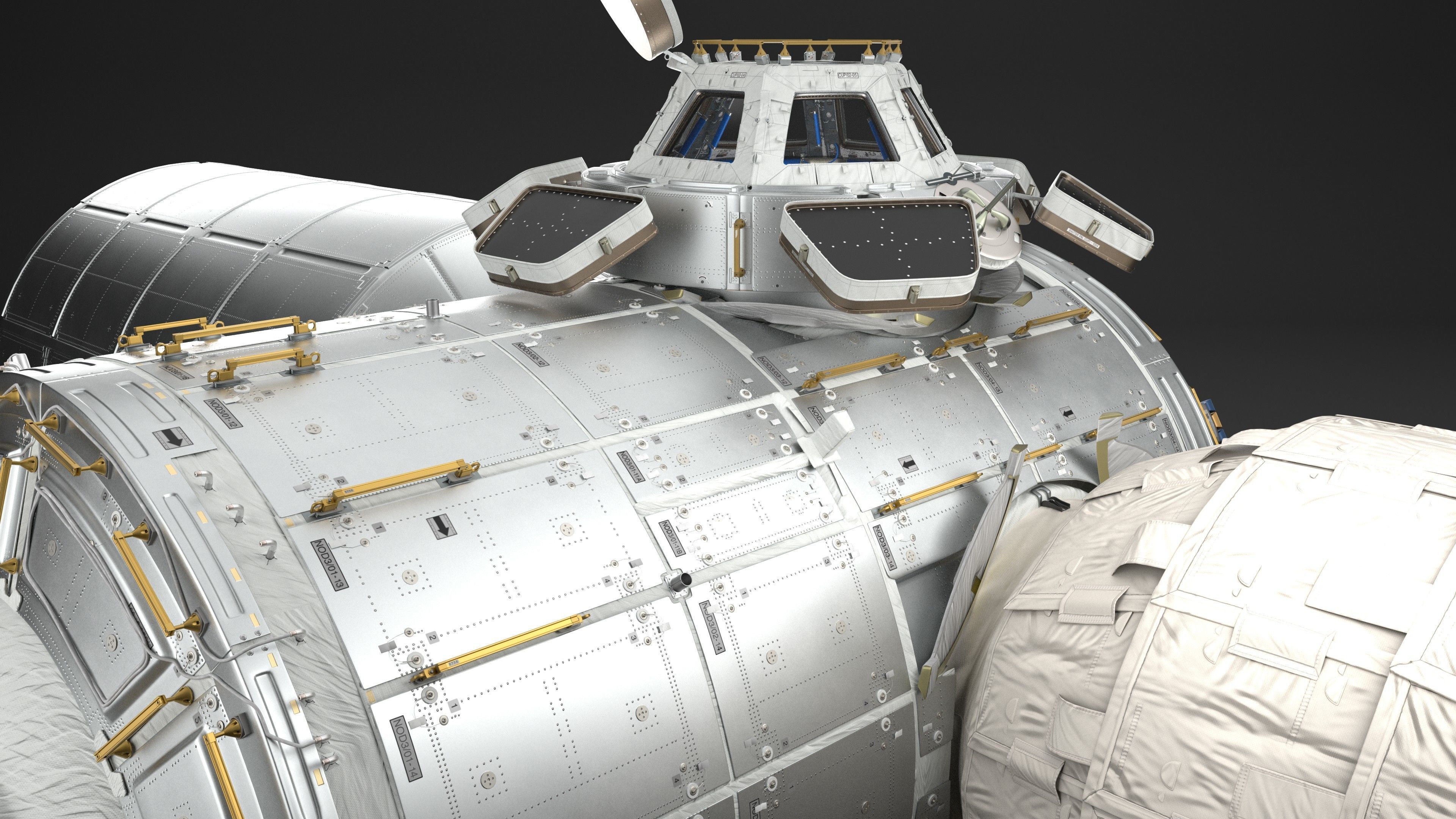 Node Three Tranquility Module of ISS 2023 3D model | CGTrader