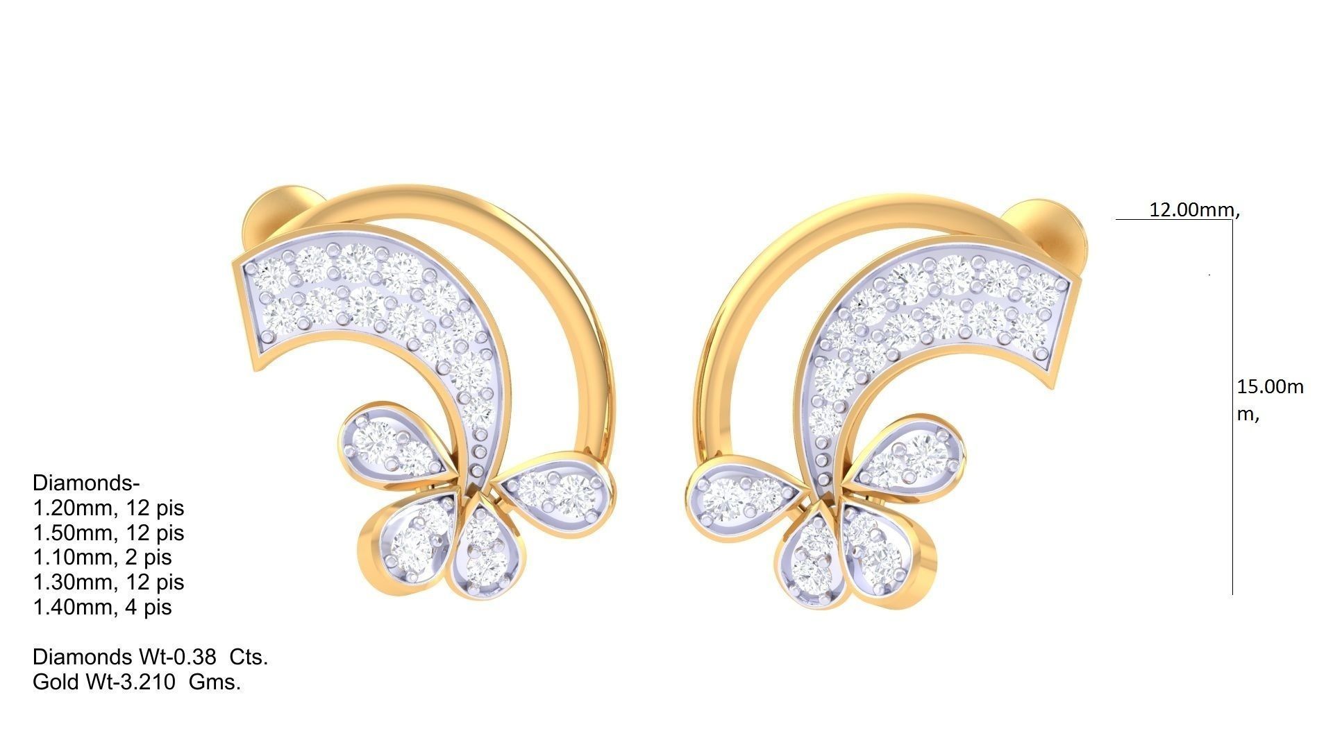 BULK EARING 3D PRINT FILES 100 PIECES 3D model 3D printable | CGTrader