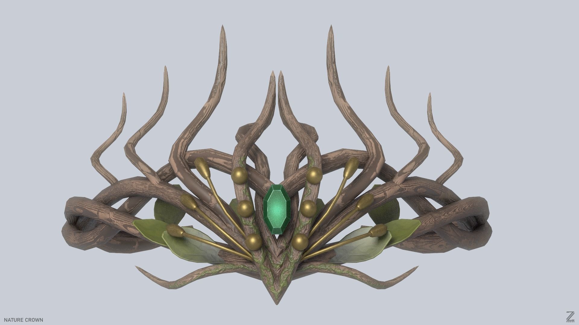 3D model Nature crown VR / AR / low-poly | CGTrader