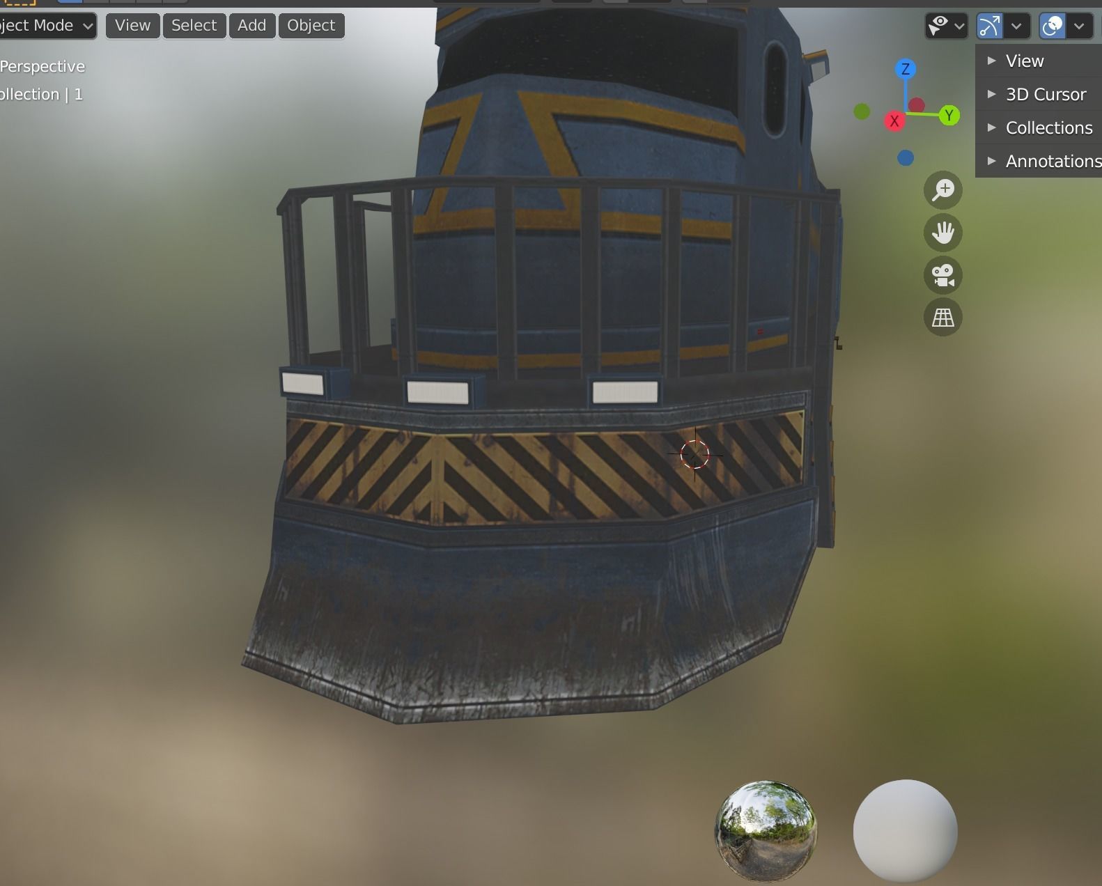 3D model train head and box VR / AR / low-poly | CGTrader