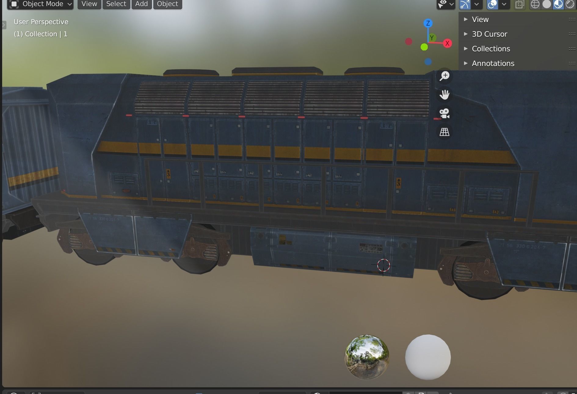 3D model train head and box VR / AR / low-poly | CGTrader