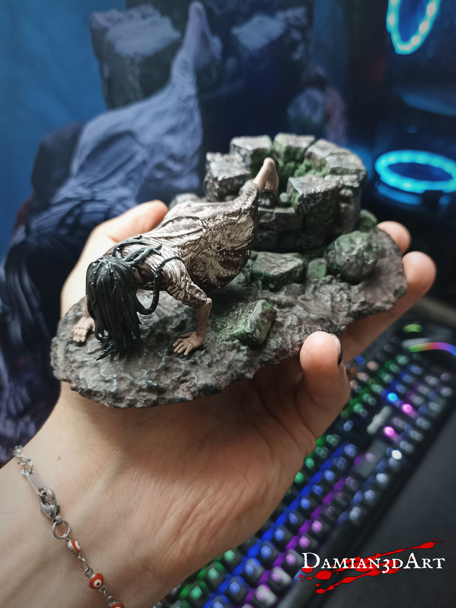 Onryo Sadako Samara STL The Ring 3D Printable Sculpt 3D model 3D ...