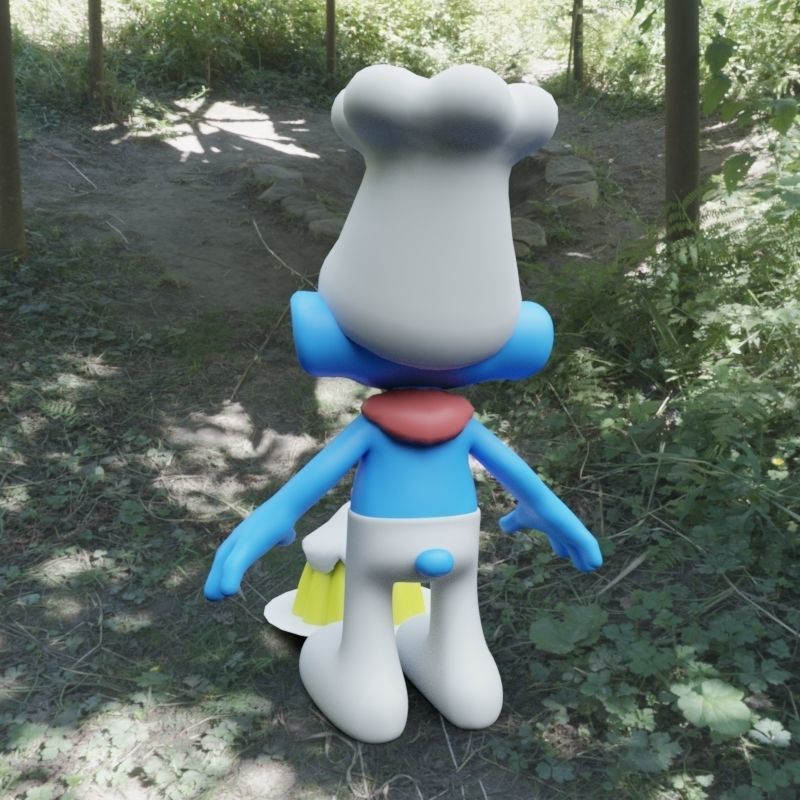 3D model Greedy Smurf VR / AR / low-poly | CGTrader