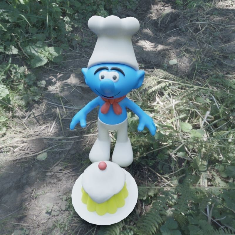 3D model Greedy Smurf VR / AR / low-poly | CGTrader