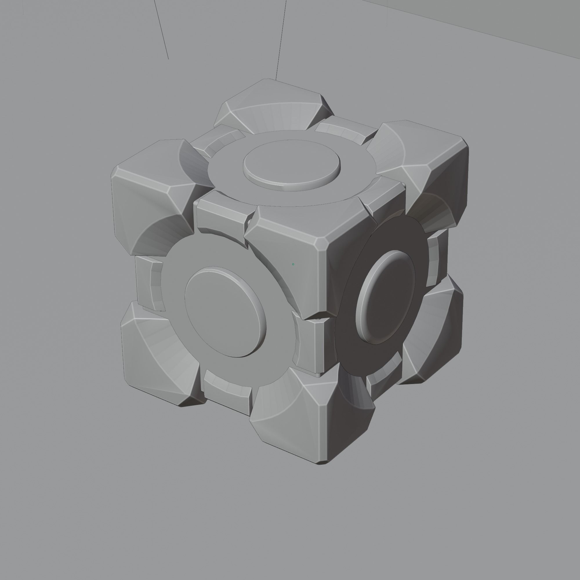 Portal Companion Cube 3D model | CGTrader