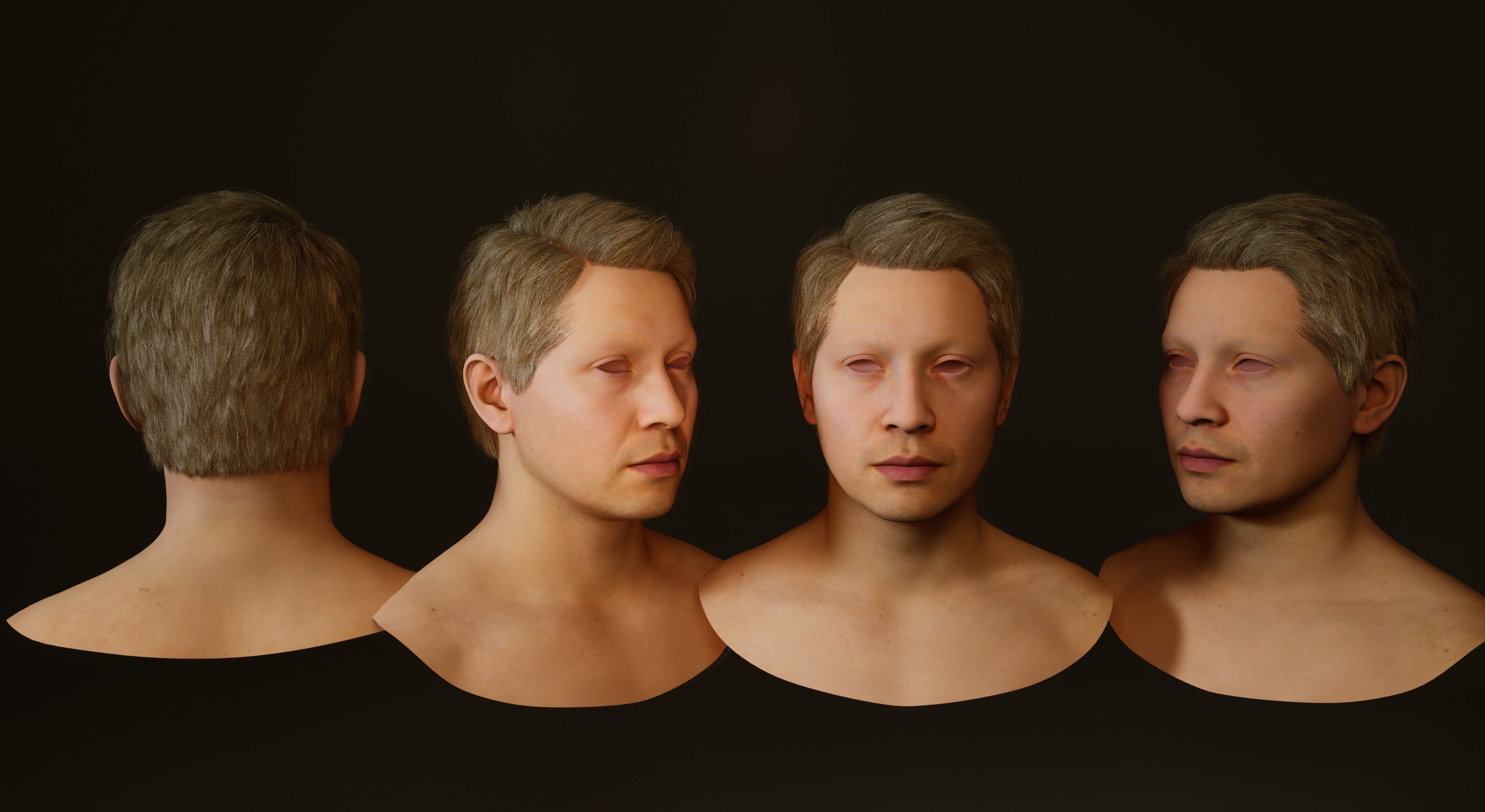 3D model Real time classic model hair VR / AR / low-poly | CGTrader
