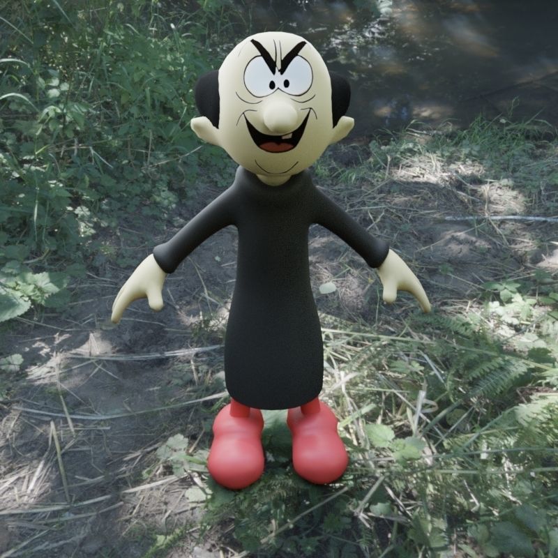 3D model Gargamel VR / AR / low-poly | CGTrader