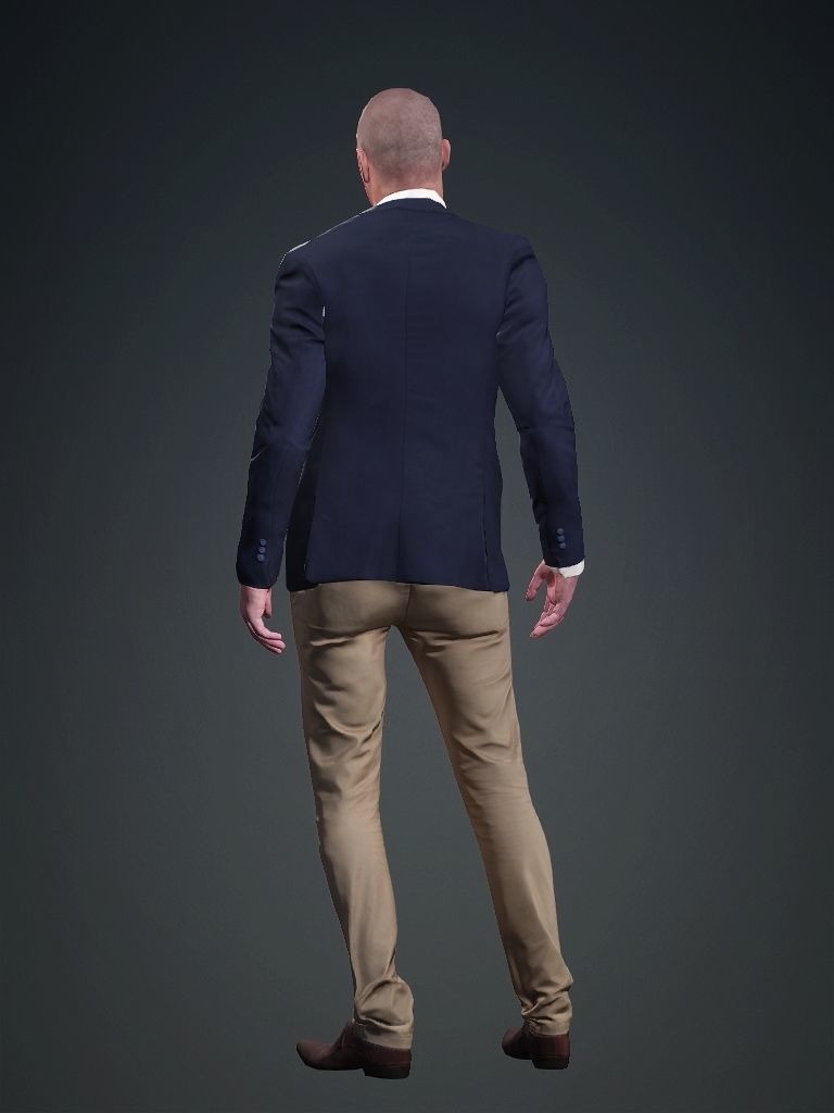 Rigged Blender Man-D 3D Model 3D model animated rigged | CGTrader