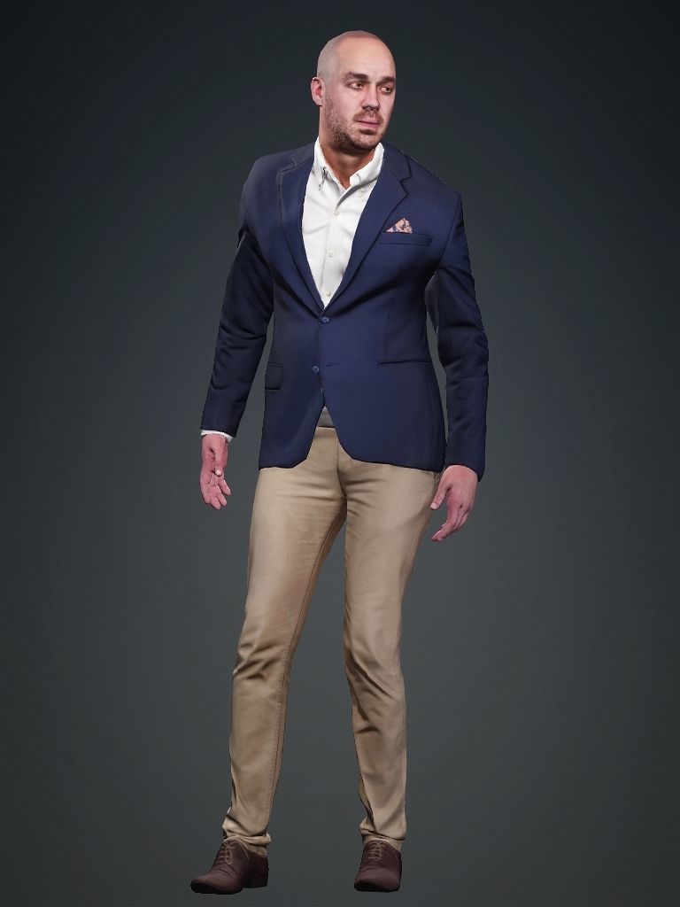 Rigged Blender Man-D 3D Model 3D model animated rigged | CGTrader