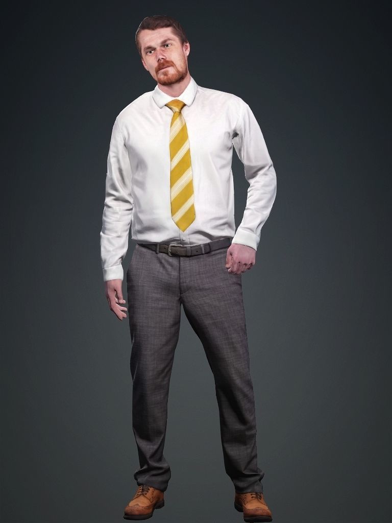 Rigged Blender Man-E 3D Model 3D model animated rigged | CGTrader