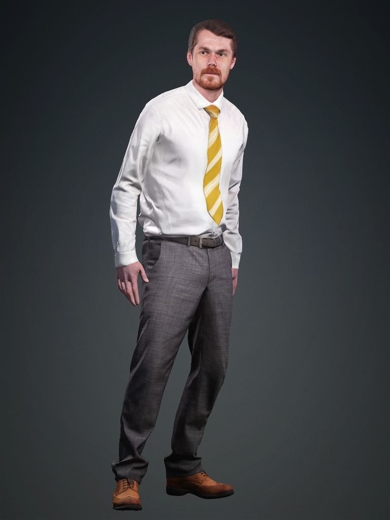 Rigged Blender Man-E 3D Model 3D model animated rigged | CGTrader