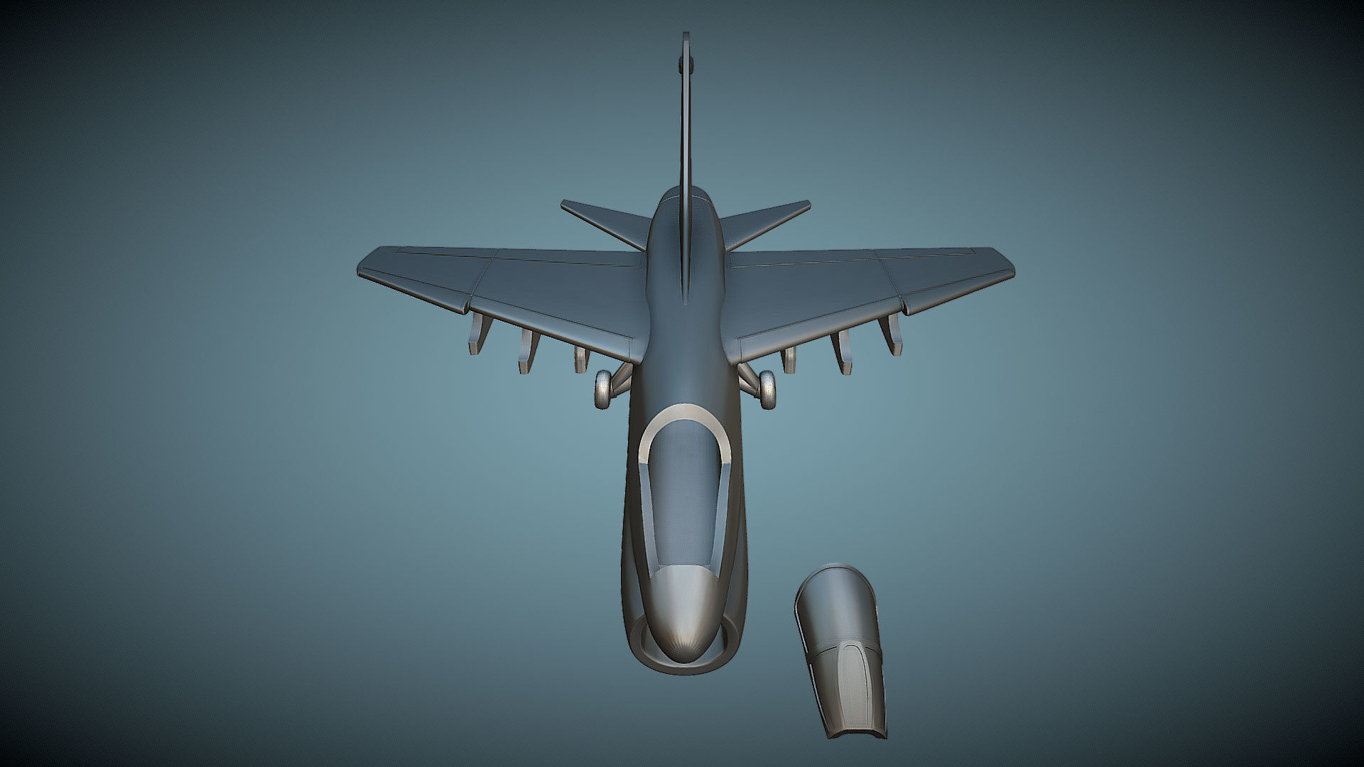 Vought LTV A-7E Corsair II - 3D Printable Model 3D model 3D printable ...