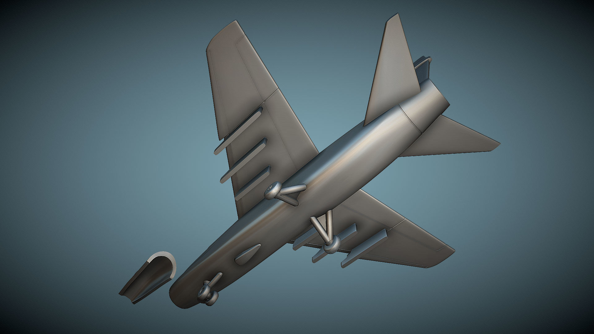 Vought LTV A-7E Corsair II - 3D Printable Model 3D model 3D printable ...