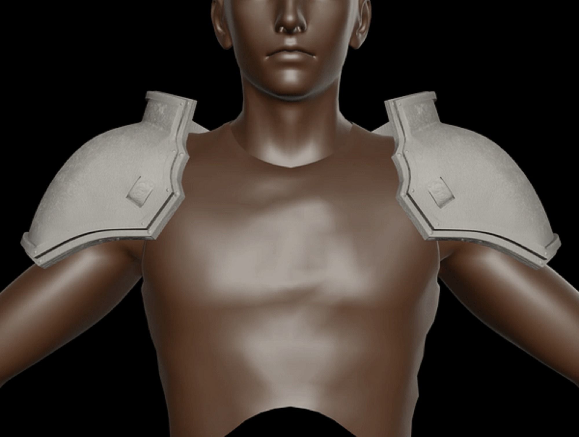 ZACK FAIR SHOULDER ARMOR SHINRA SOLDIER 2ED CLASS FF7 R STL 3D model 3D ...