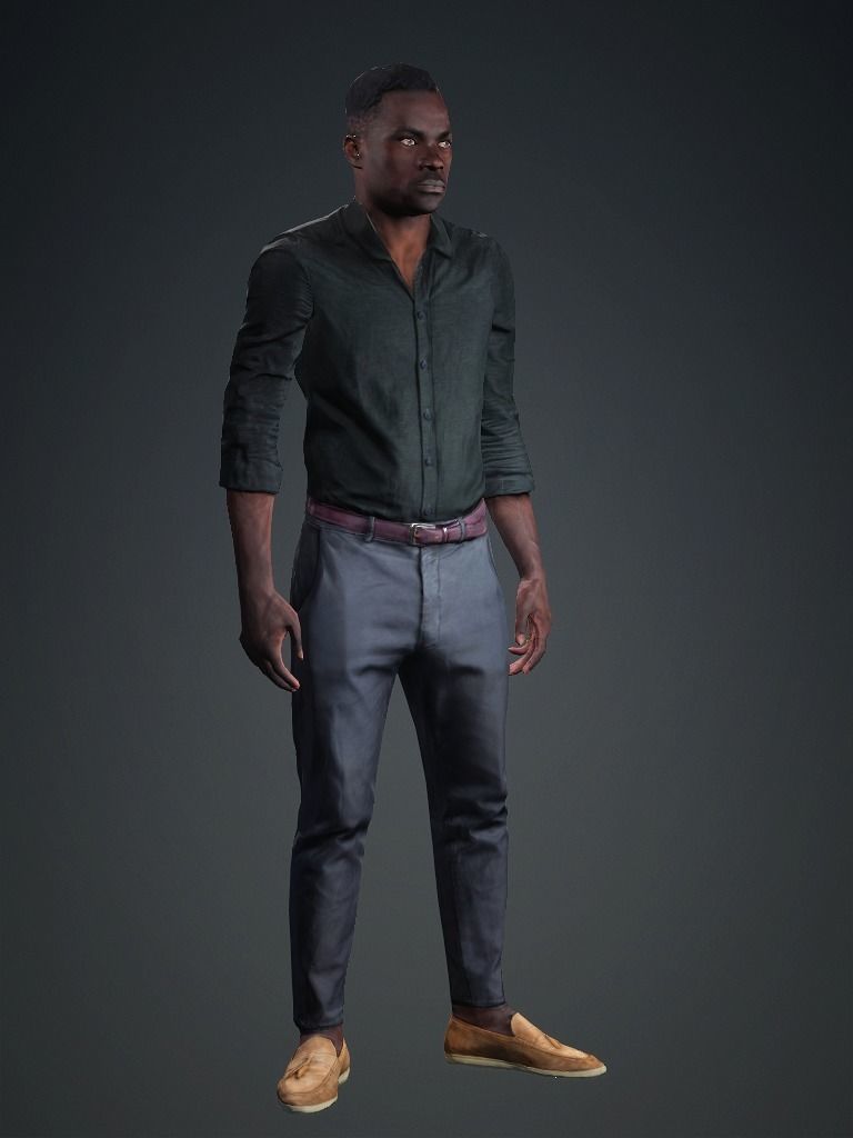 Rigged Blender Man-G 3D Model 3D model animated rigged | CGTrader