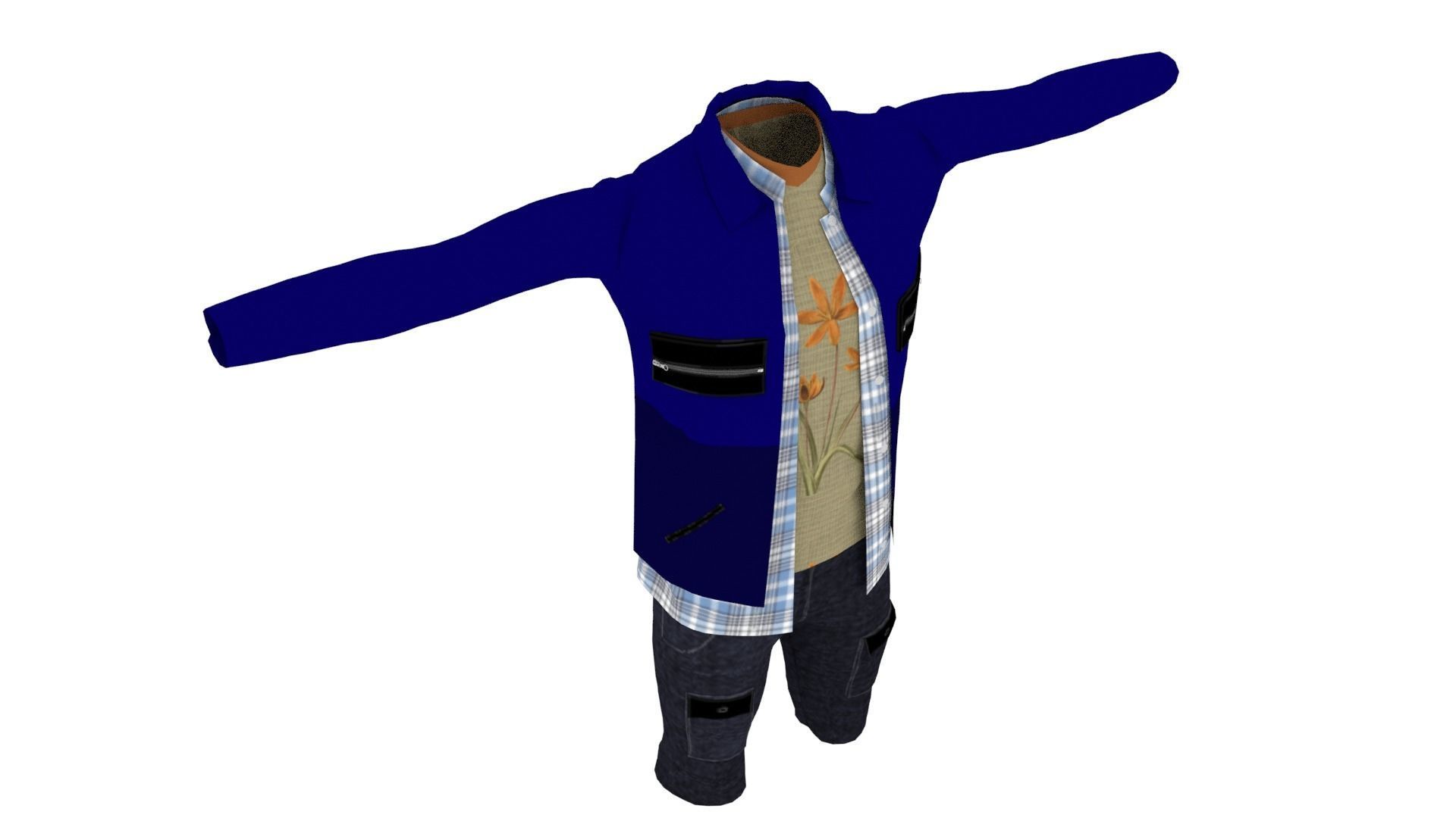 3D model Man Clothing VR / AR / low-poly | CGTrader