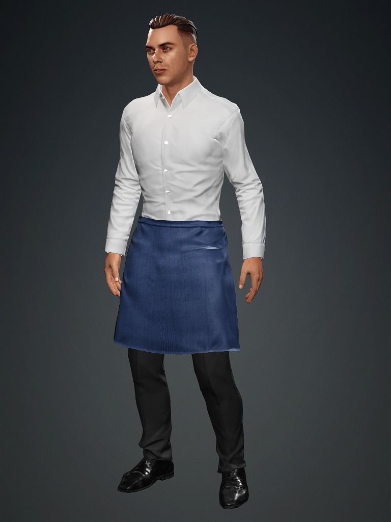 Rigged Blender Man-K 3D Model 3D model animated rigged | CGTrader