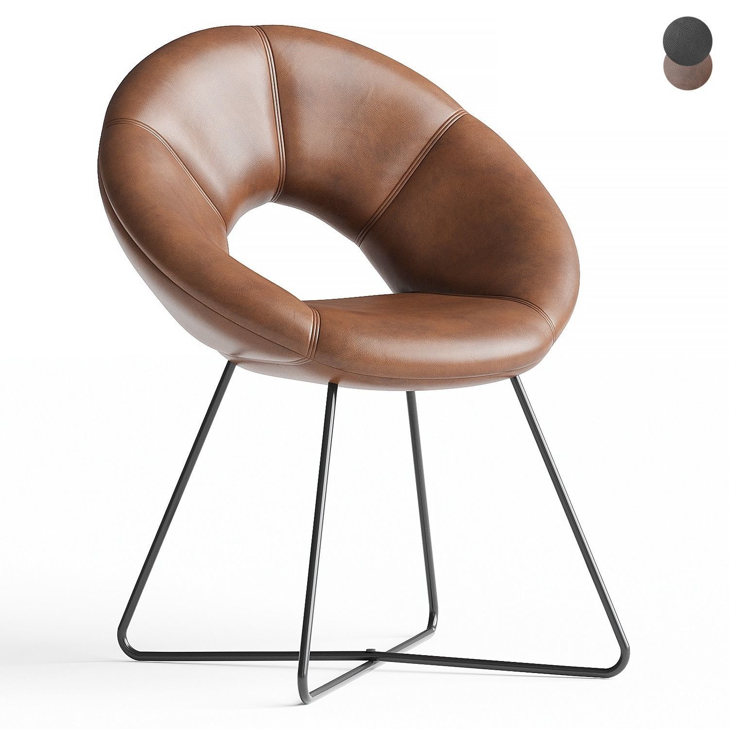 Venetian Worldwide Gray Velvet Gold Leg Chair 3D model | CGTrader