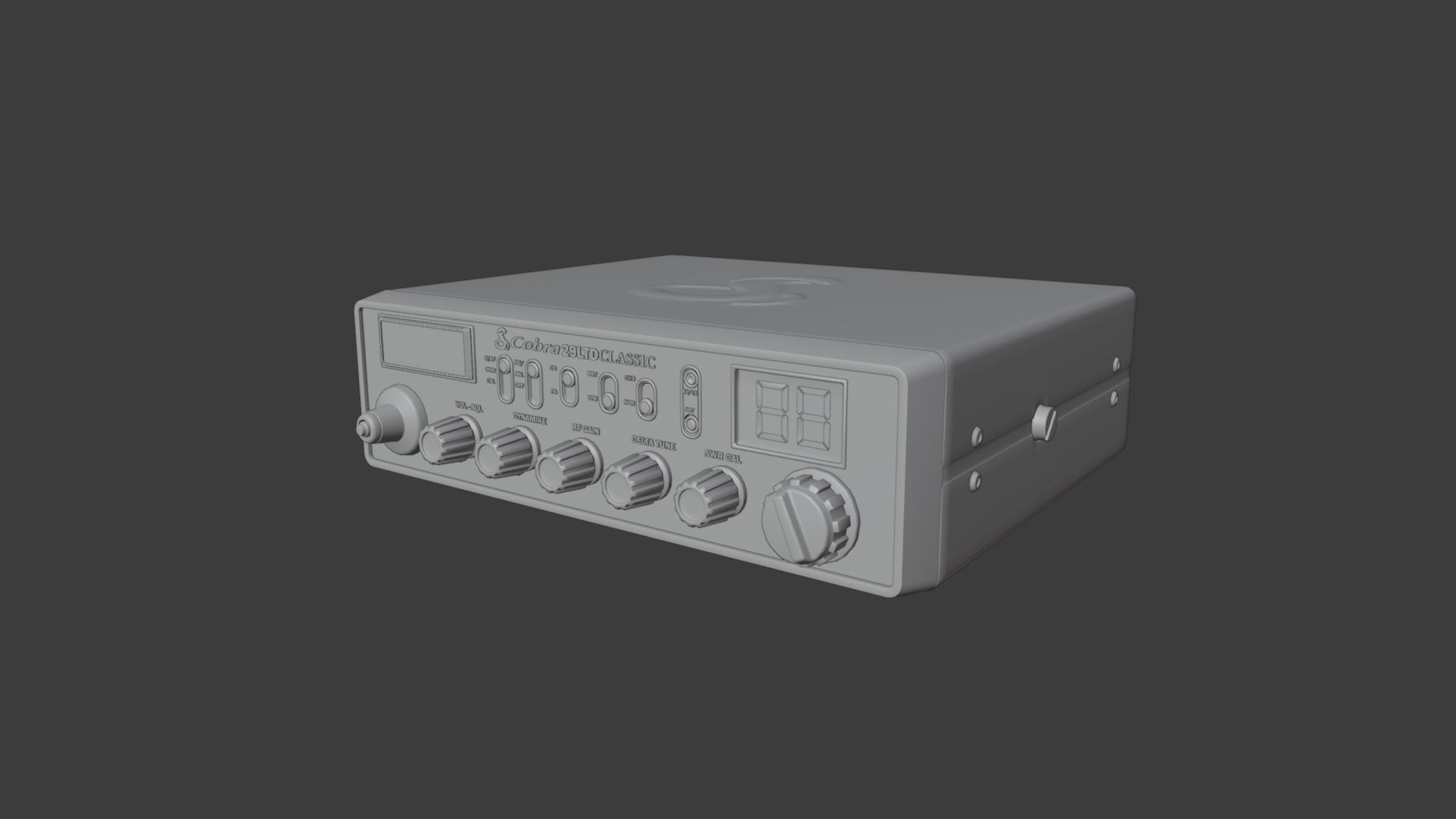 Cobra CB Radio free 3D model | CGTrader