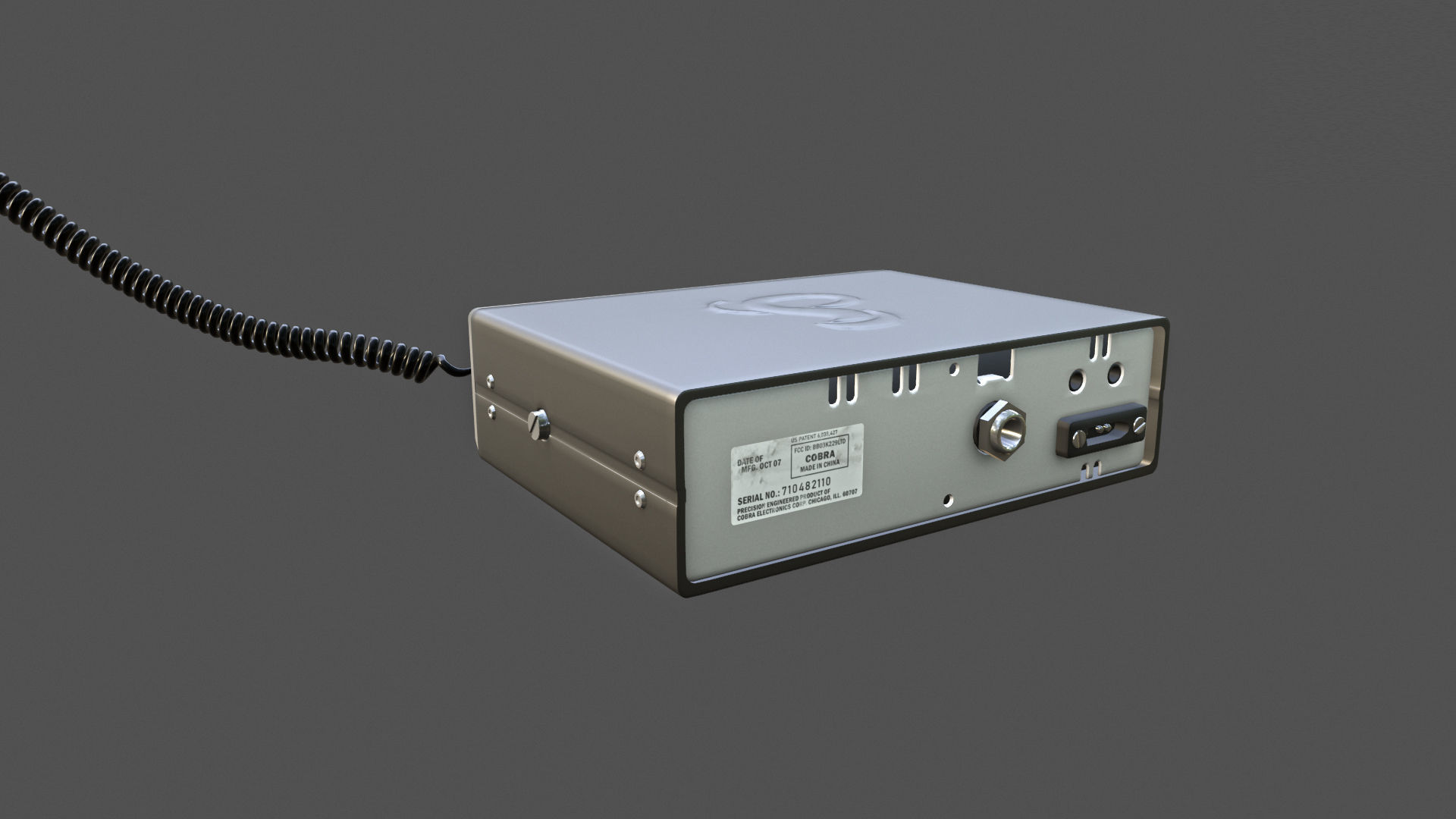 Cobra CB Radio free 3D model | CGTrader