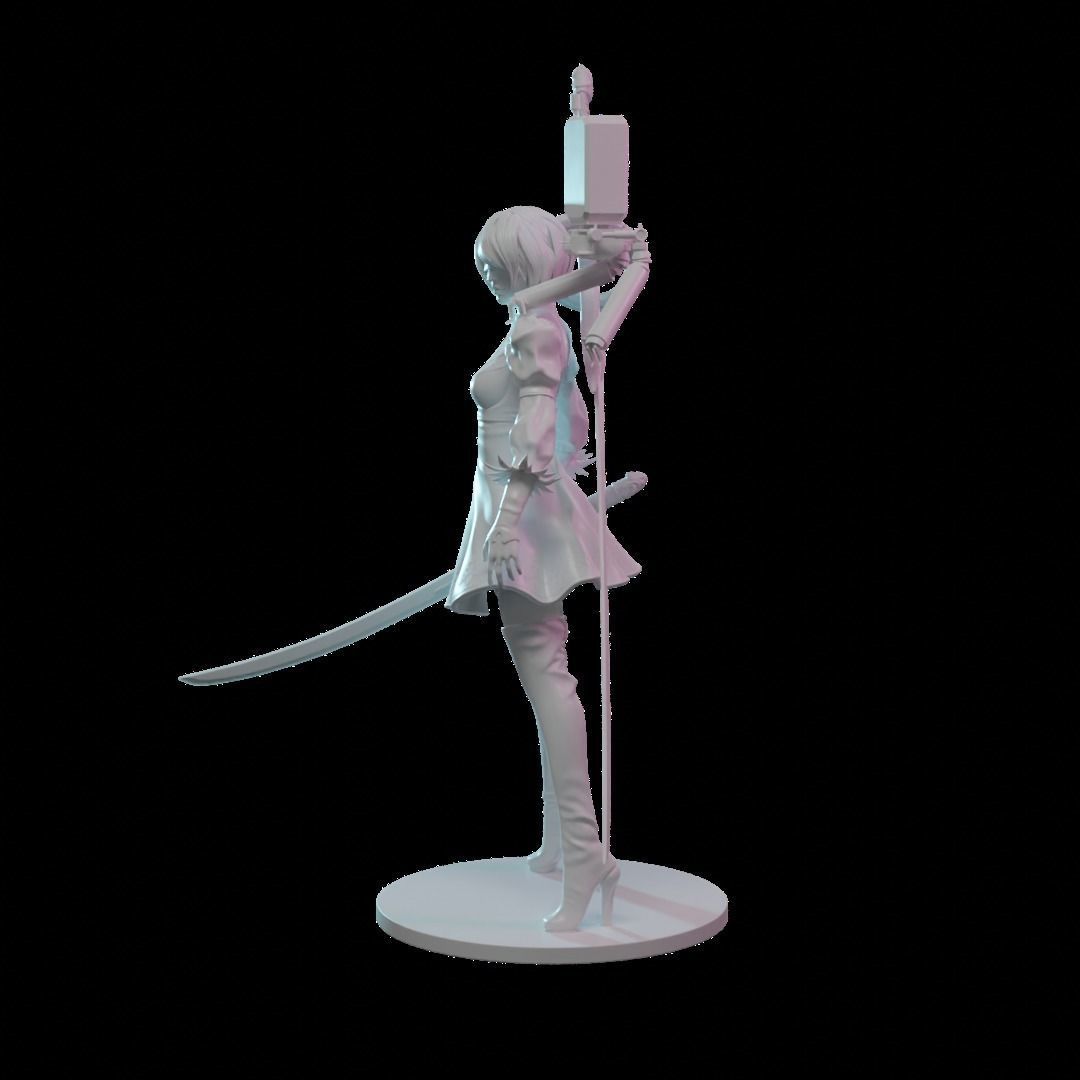 2B Nier Automata 3D model 3D printable | CGTrader