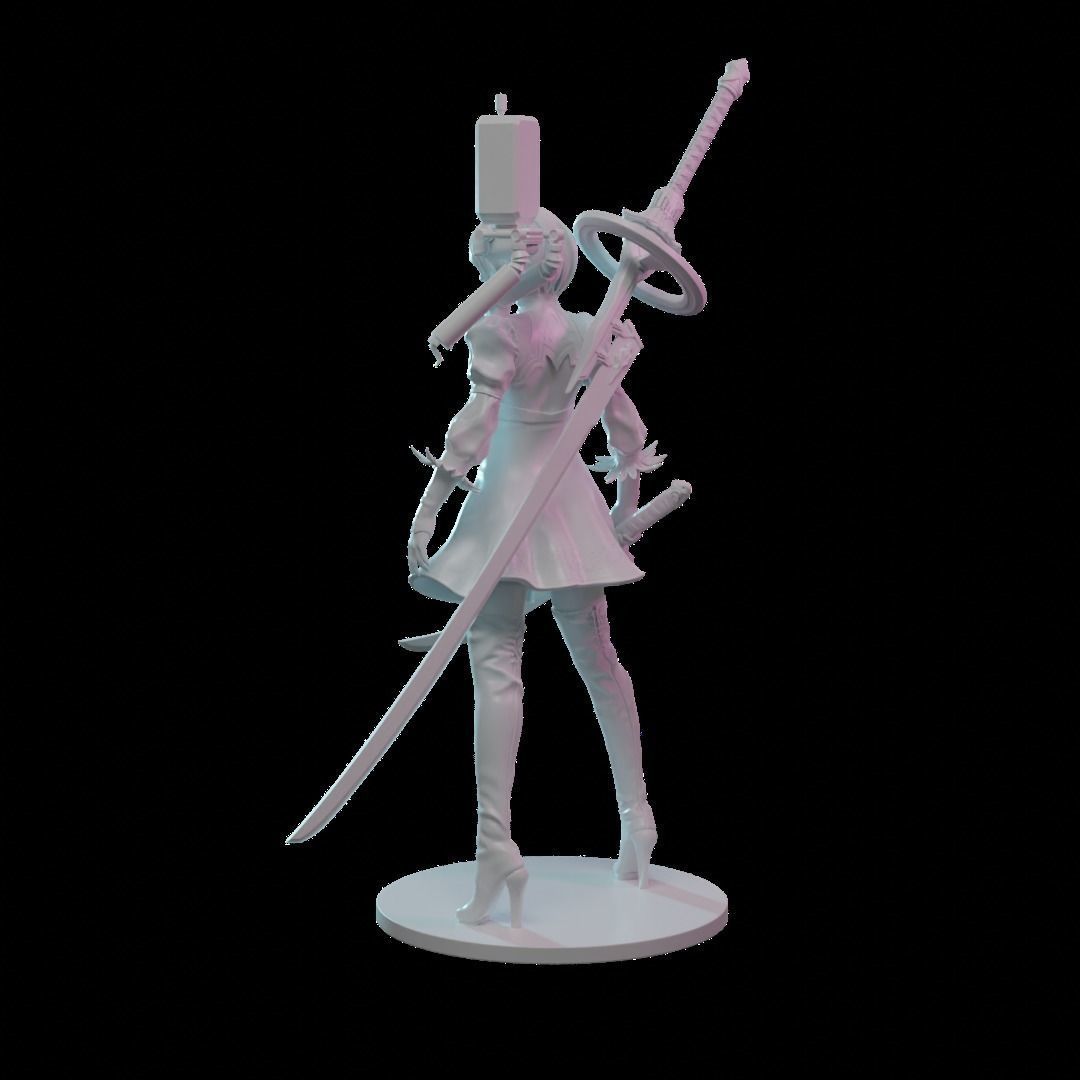 2B Nier Automata 3D model 3D printable | CGTrader