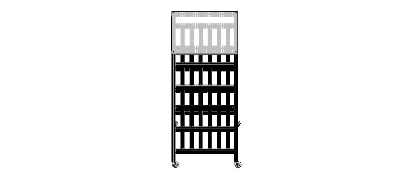 Aluminum Mobile Utility Rack 3D model rigged | CGTrader