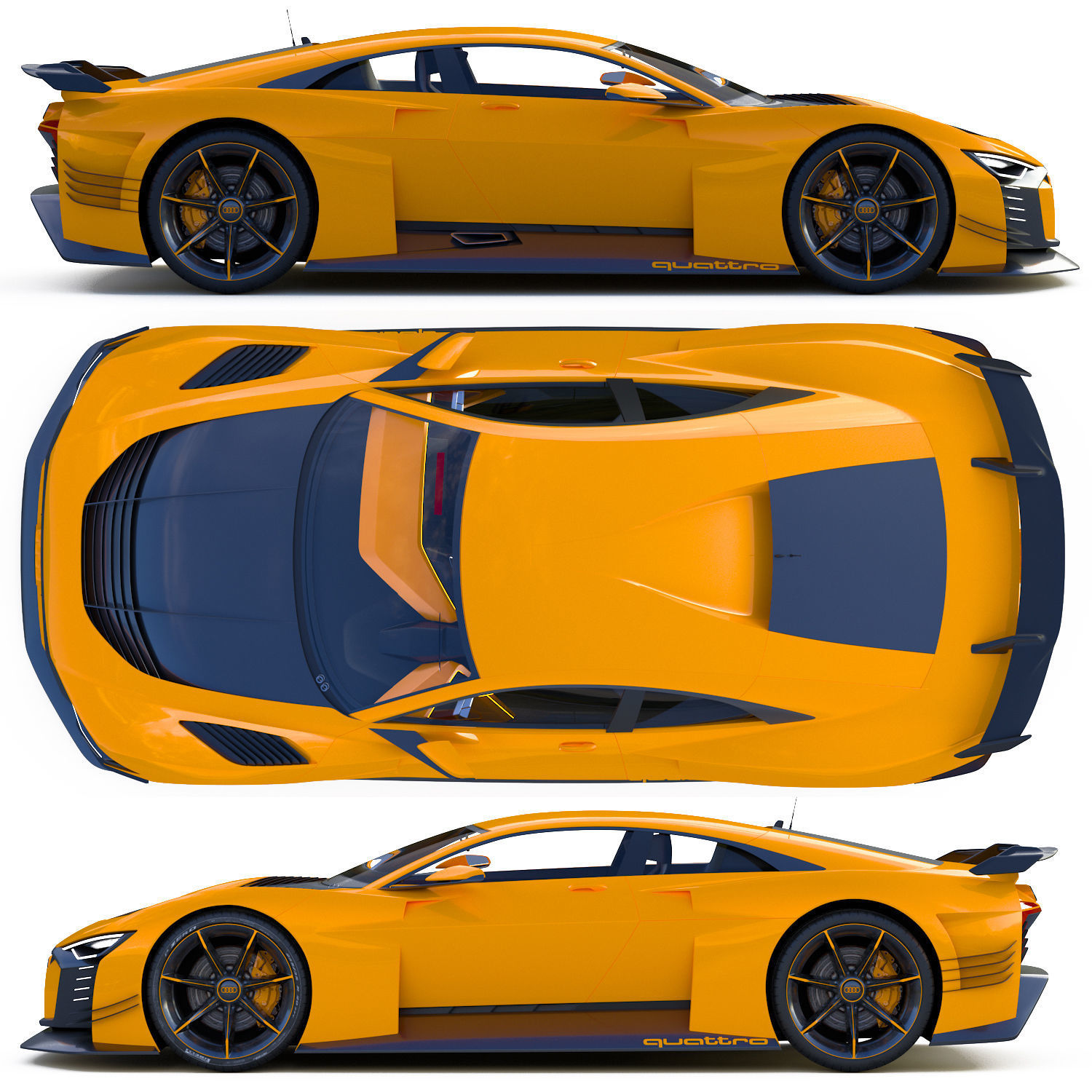 Audi Vision GT Custom 3D model | CGTrader