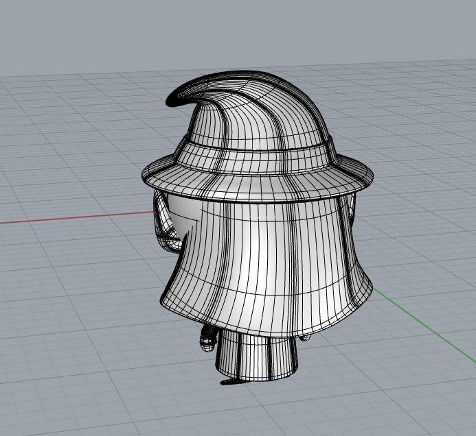 Magic witch 3D model black and green interwoven charm 3D model 3D ...