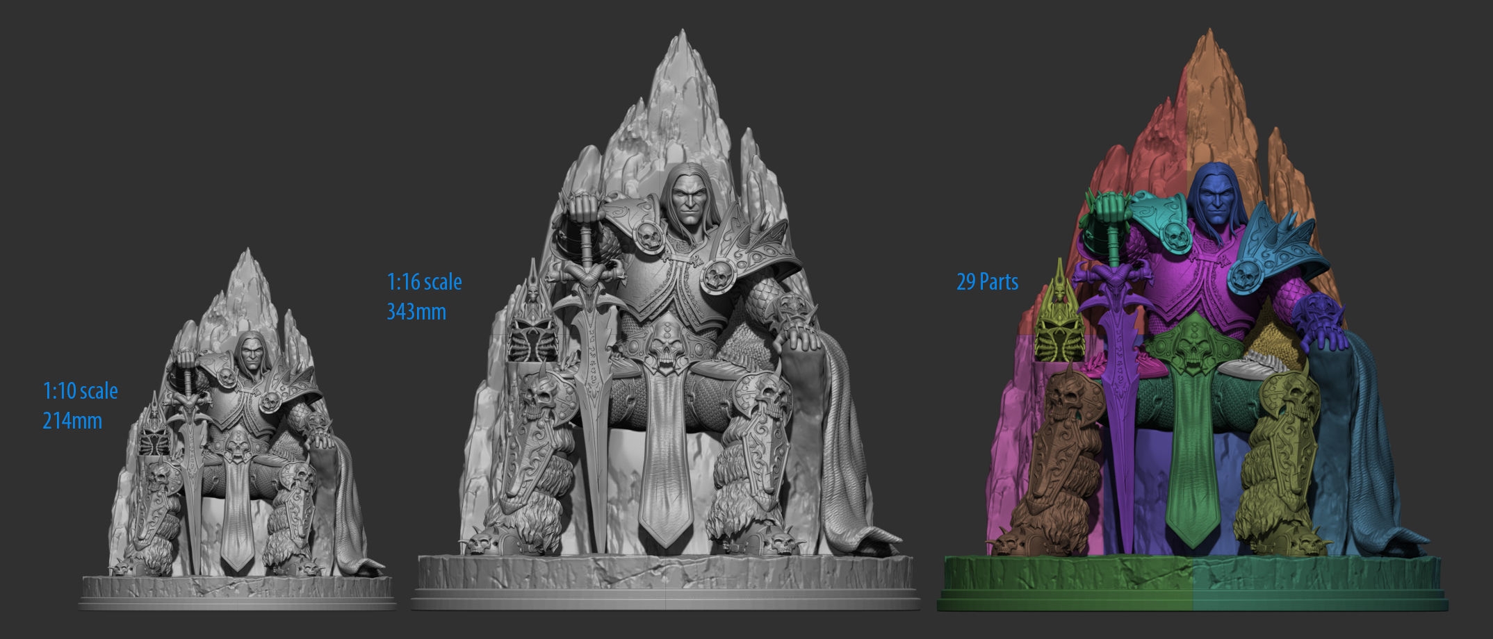 ARTHAS LICH KING 3D model 3D printable | CGTrader