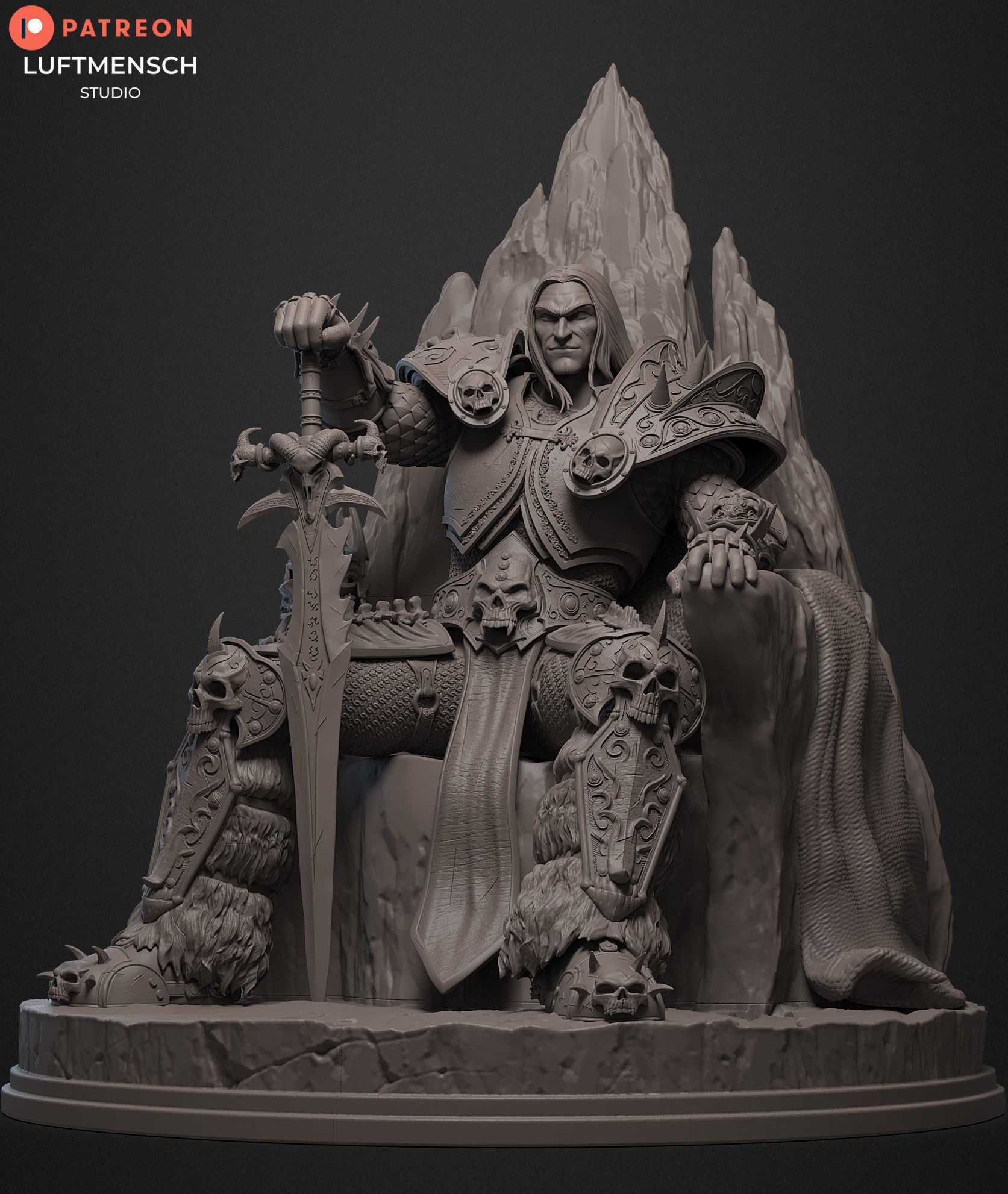 ARTHAS LICH KING 3D model 3D printable | CGTrader