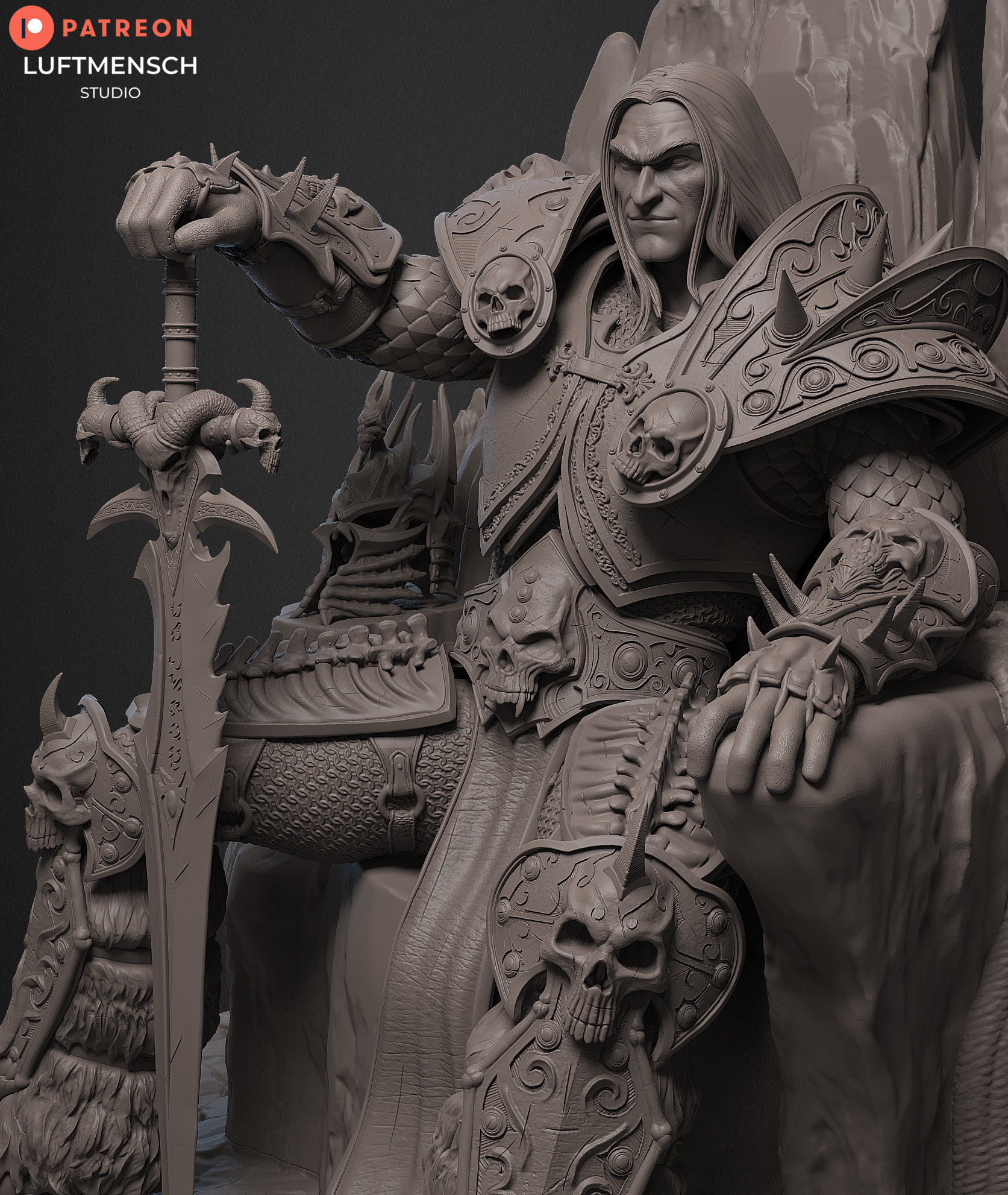 ARTHAS LICH KING 3D model 3D printable | CGTrader