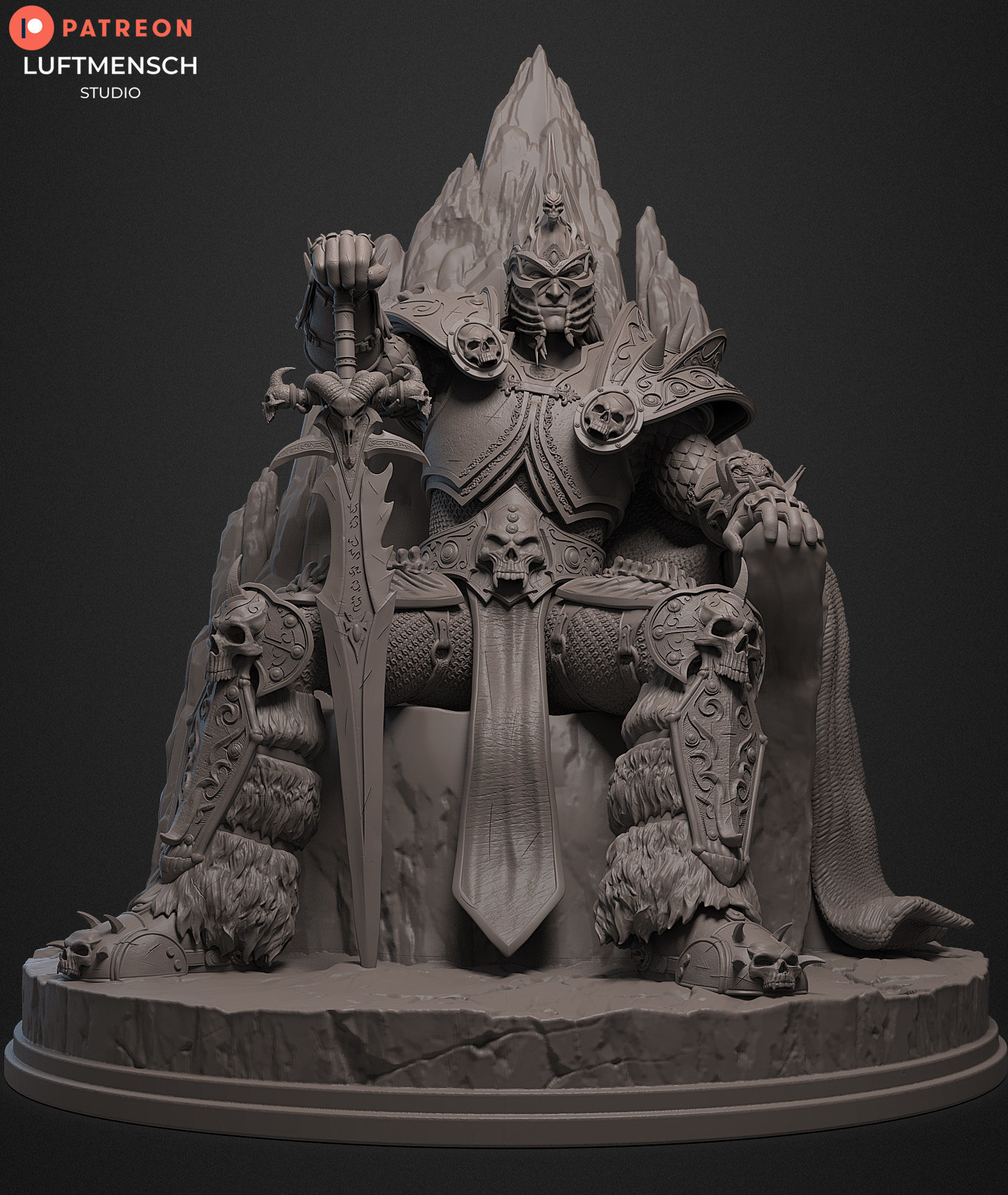 ARTHAS LICH KING 3D model 3D printable | CGTrader