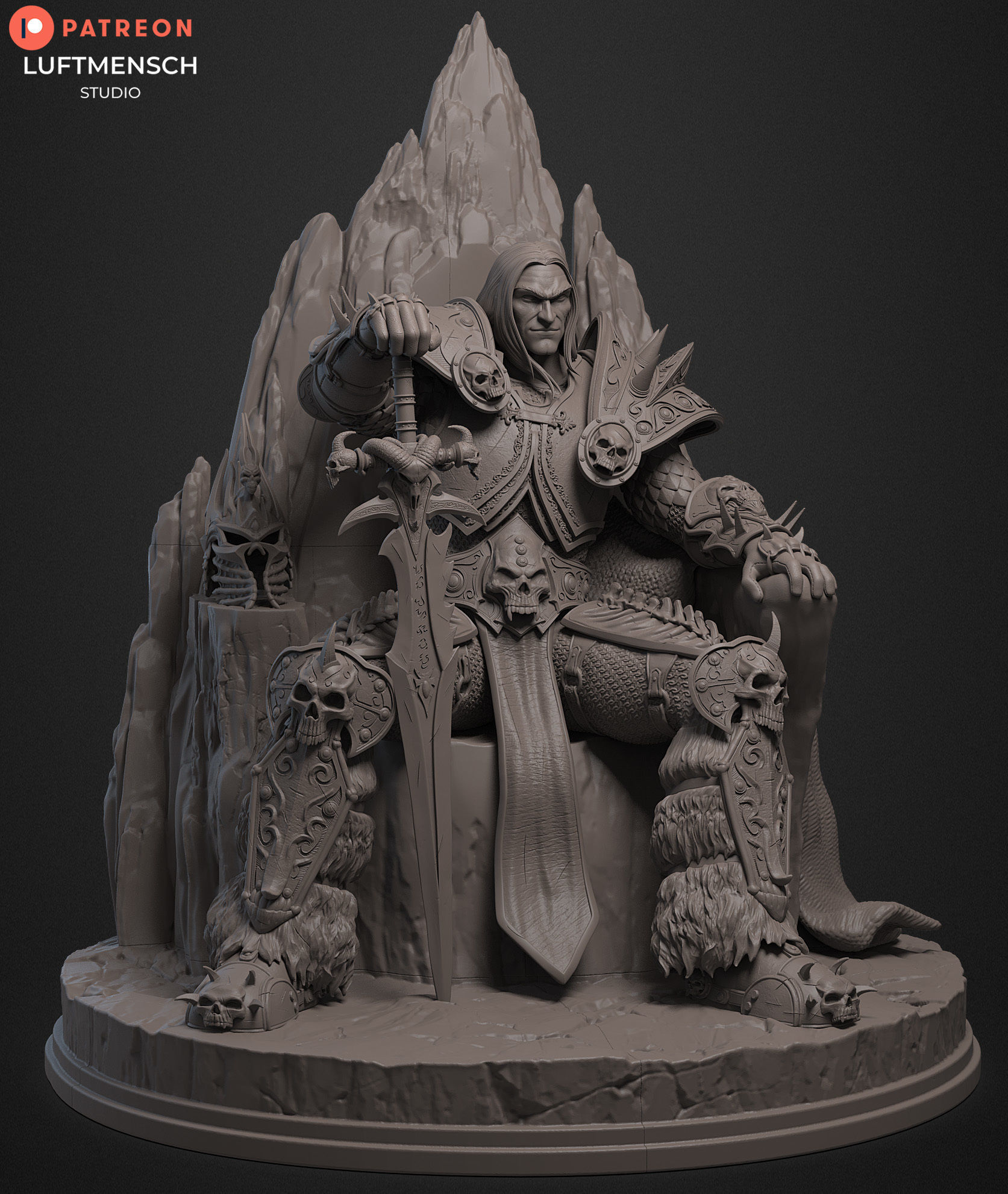 ARTHAS LICH KING 3D model 3D printable | CGTrader