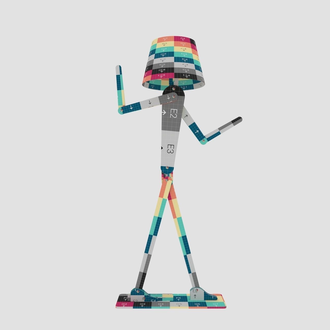Human Floor Lamp 3D model | CGTrader