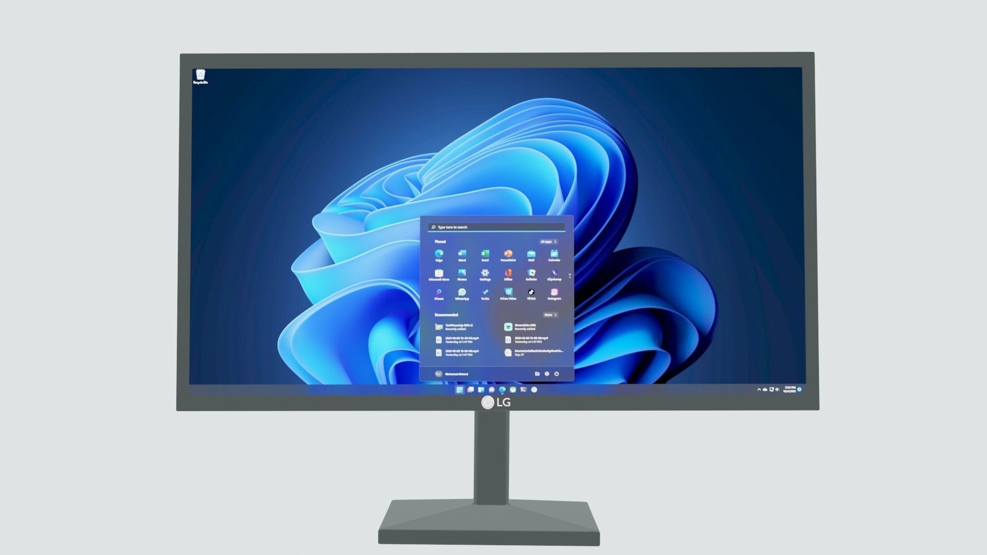 LG LED Monitor Gaming 3D model 3D model | CGTrader