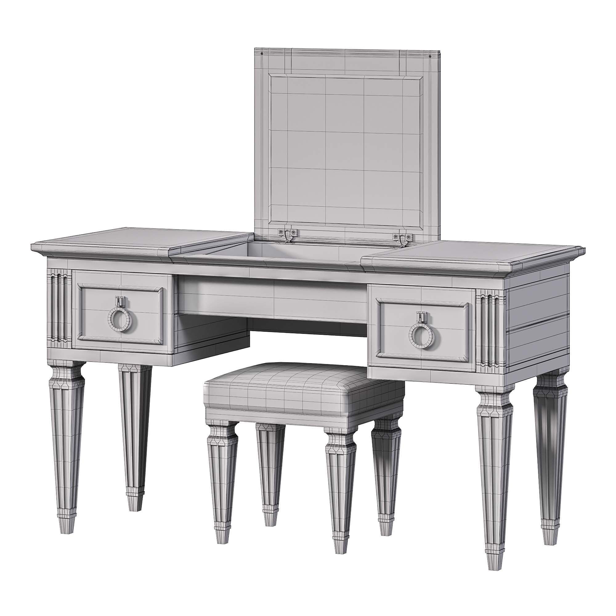 Maja Makeup Table by Elve Luxury 3D model | CGTrader