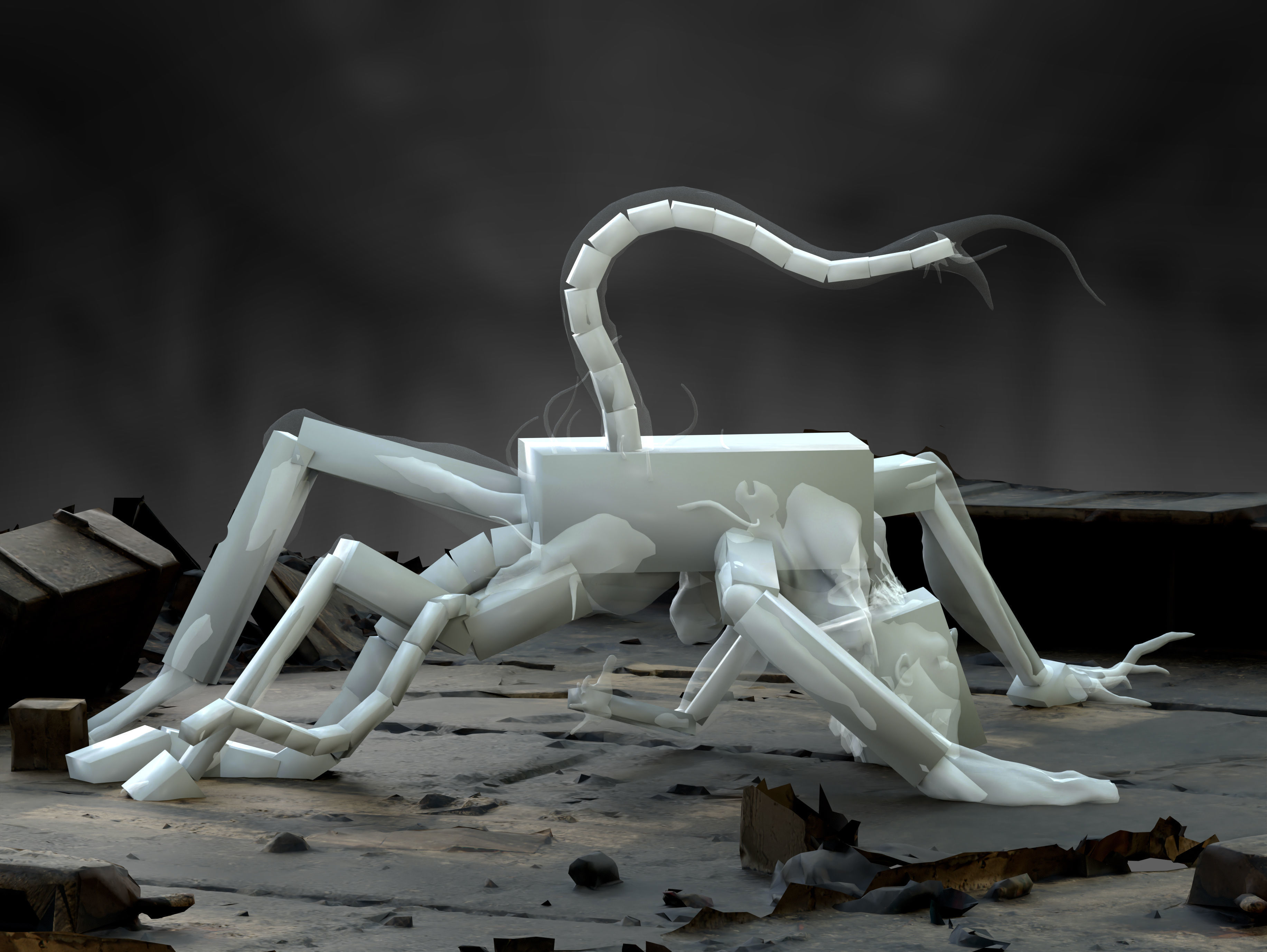 3D model Split Face from The Thing VR / AR / low-poly | CGTrader