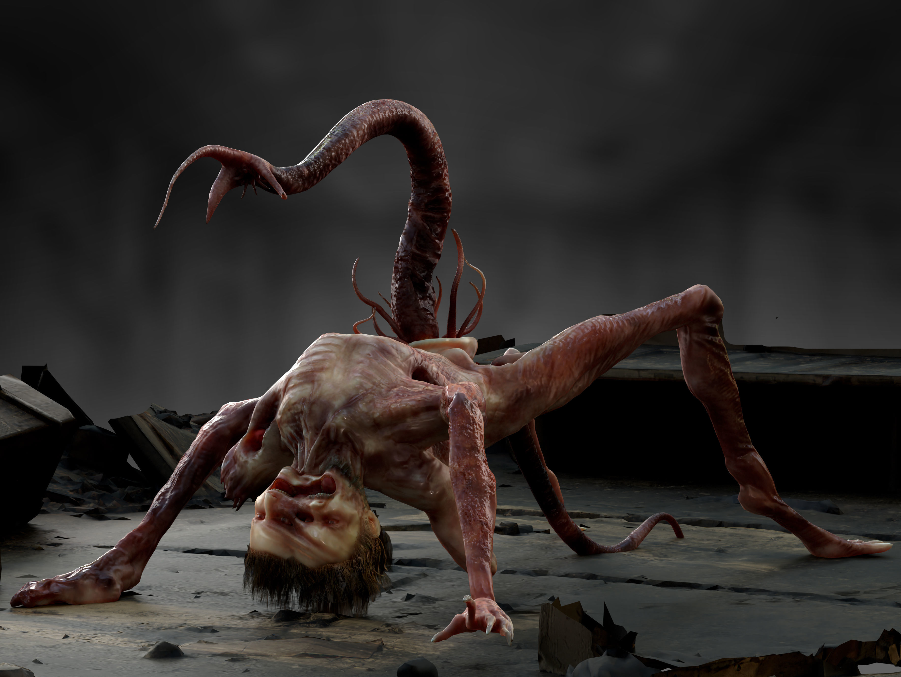 3D model Split Face from The Thing VR / AR / low-poly | CGTrader