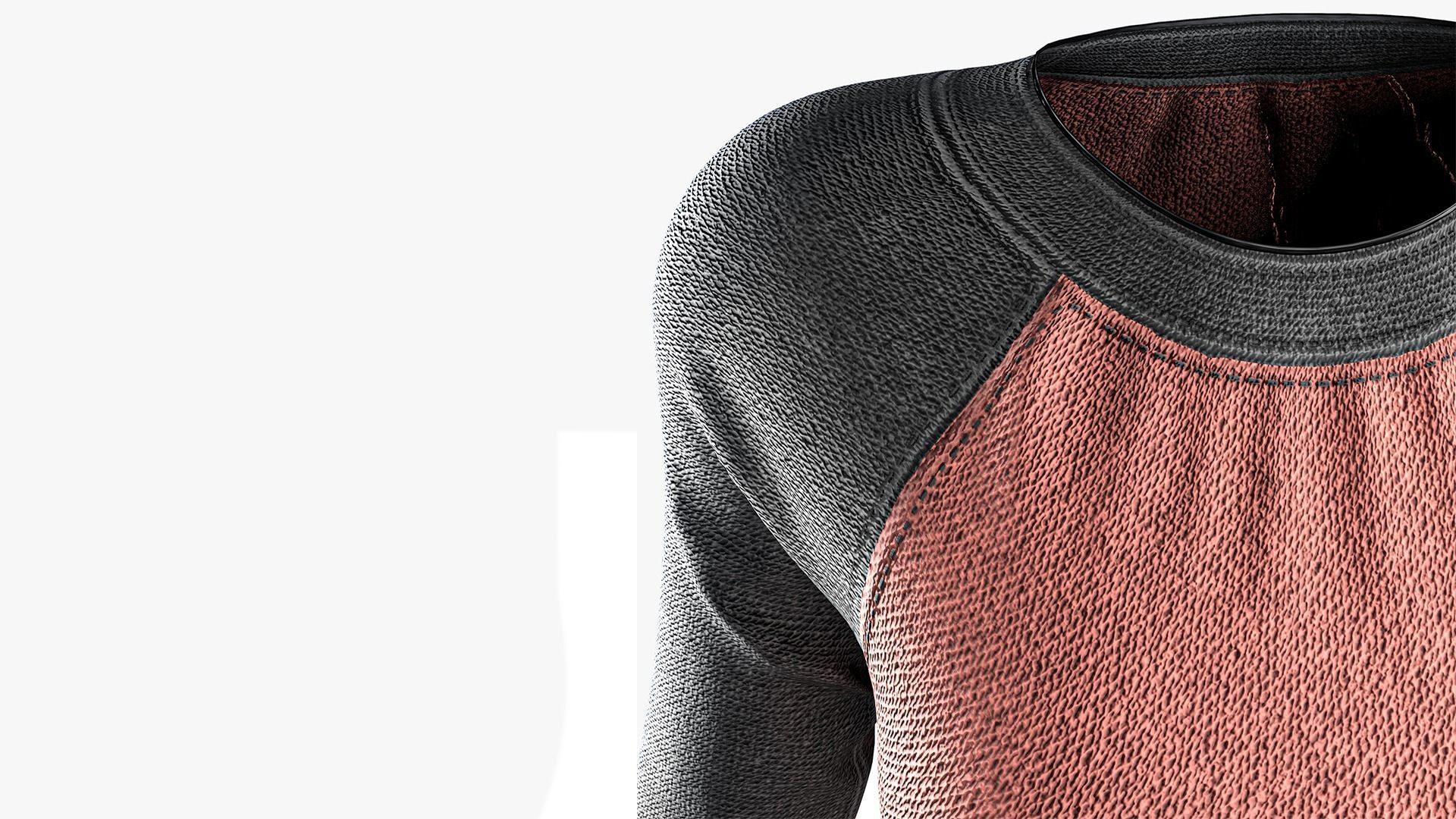 3D model Women Raglan Shirt VR / AR / low-poly | CGTrader