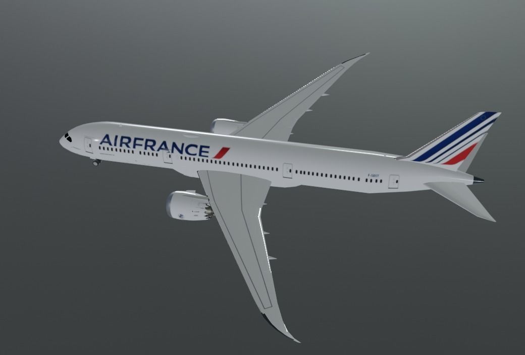 3D model Air France Boeing 787-9 3D model VR / AR / low-poly | CGTrader