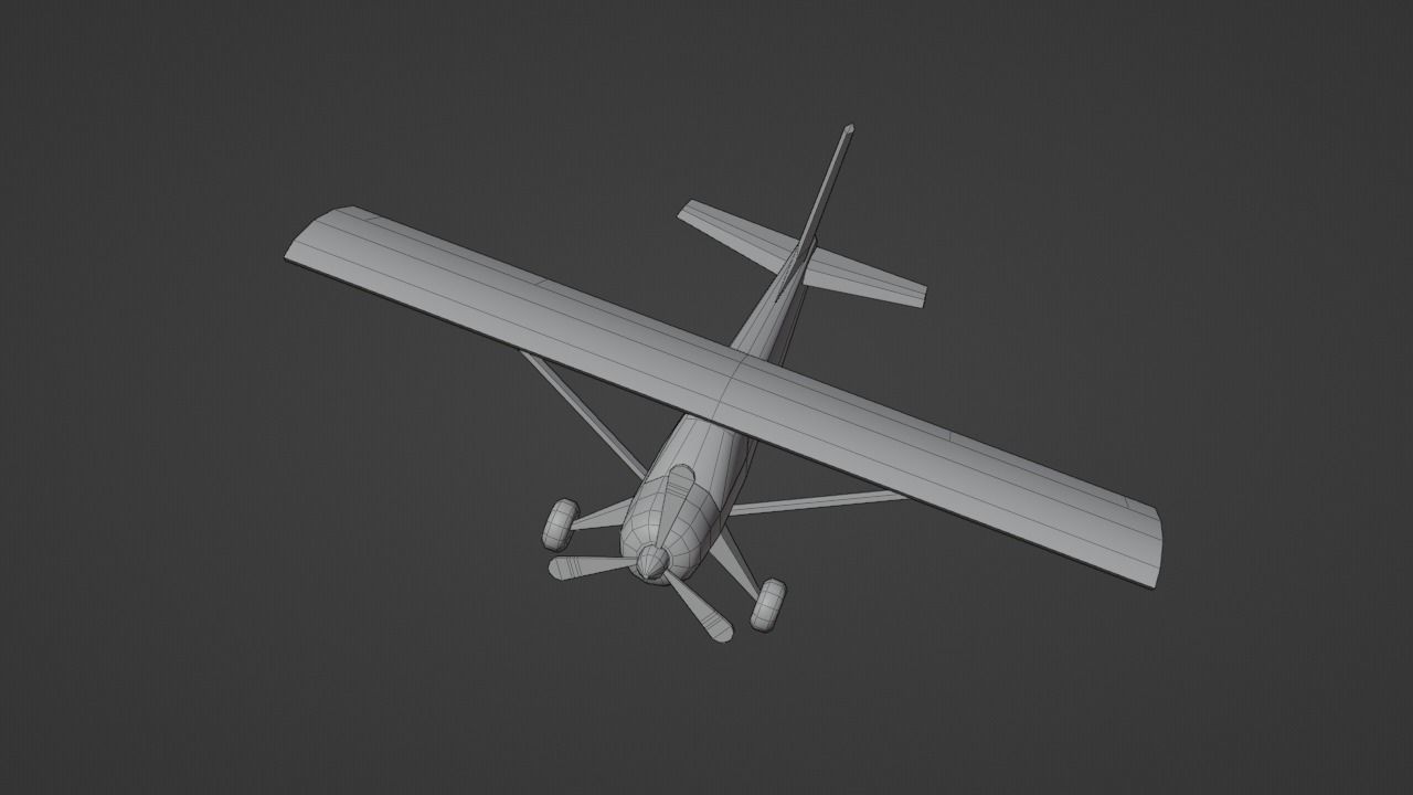 3D model Low Poly Plane - Roblox VR / AR / low-poly | CGTrader