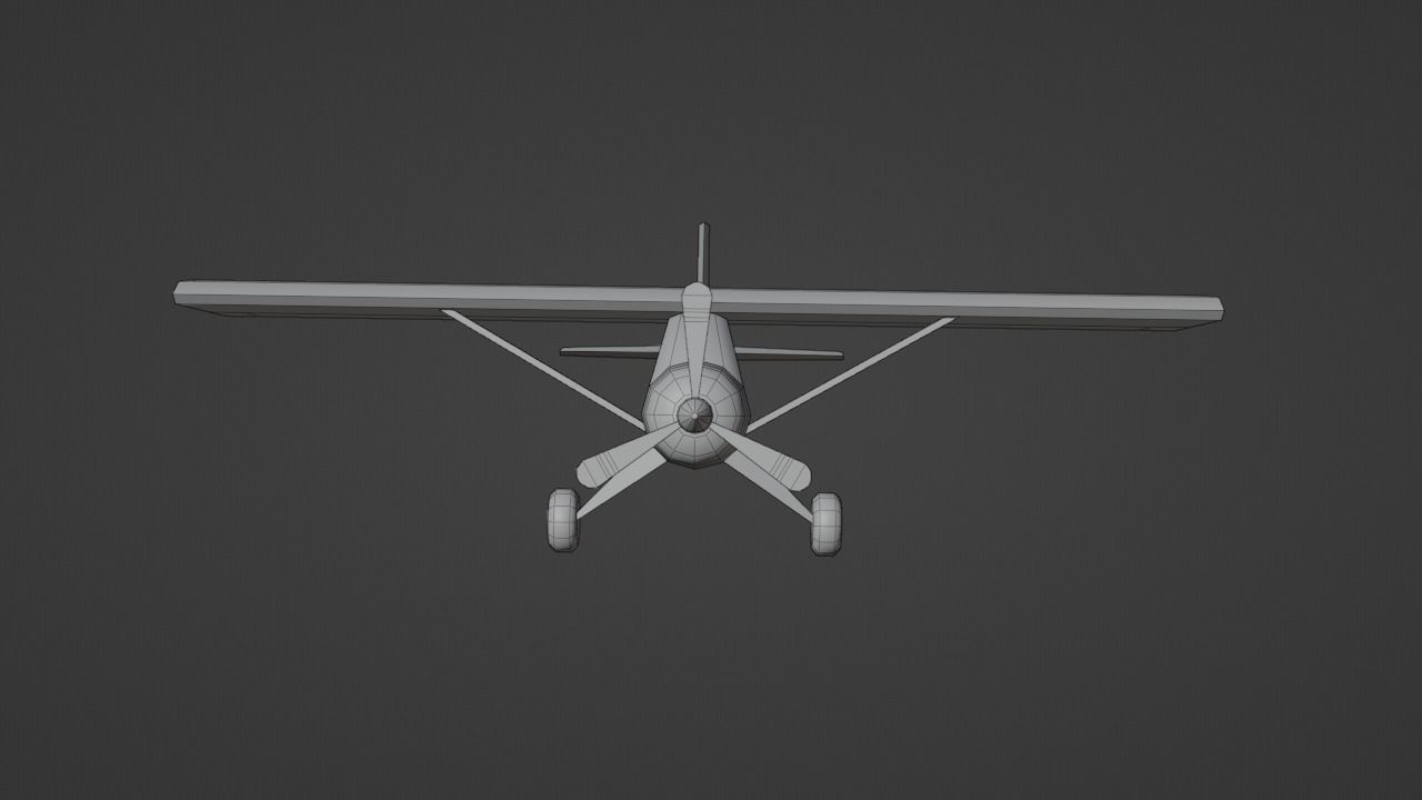 3D model Low Poly Plane - Roblox VR / AR / low-poly | CGTrader