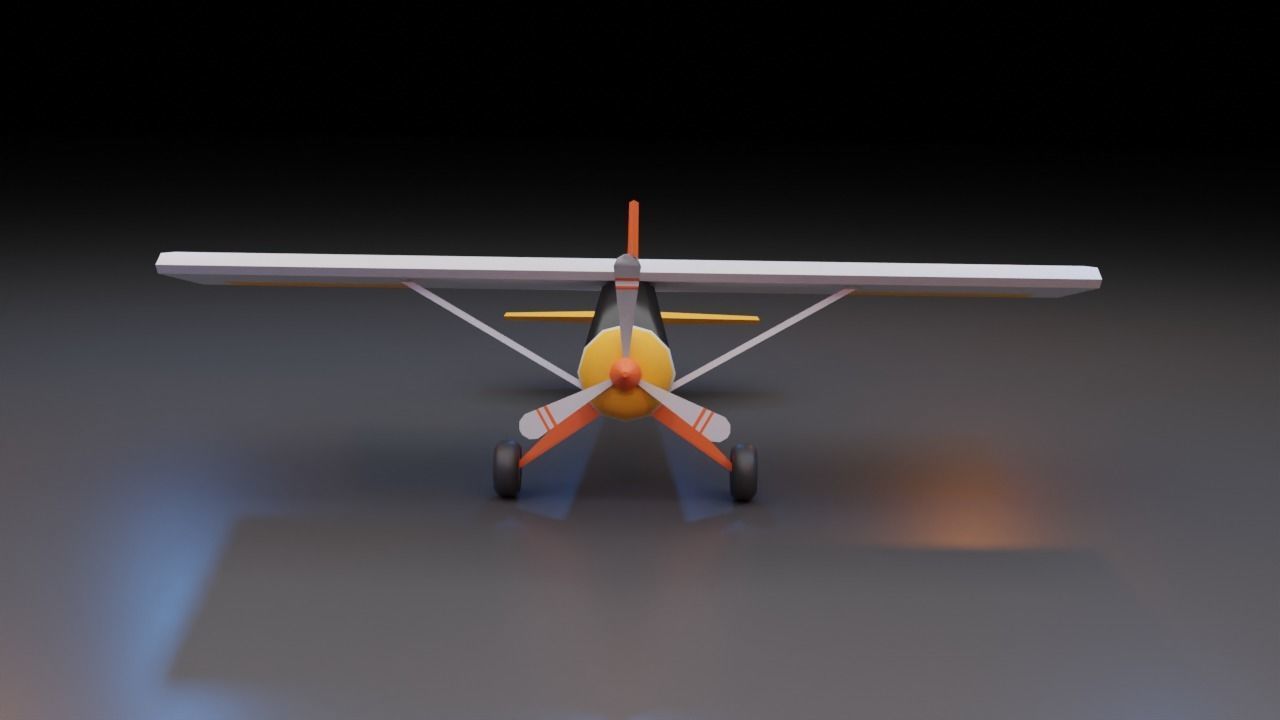 3D model Low Poly Plane - Roblox VR / AR / low-poly | CGTrader