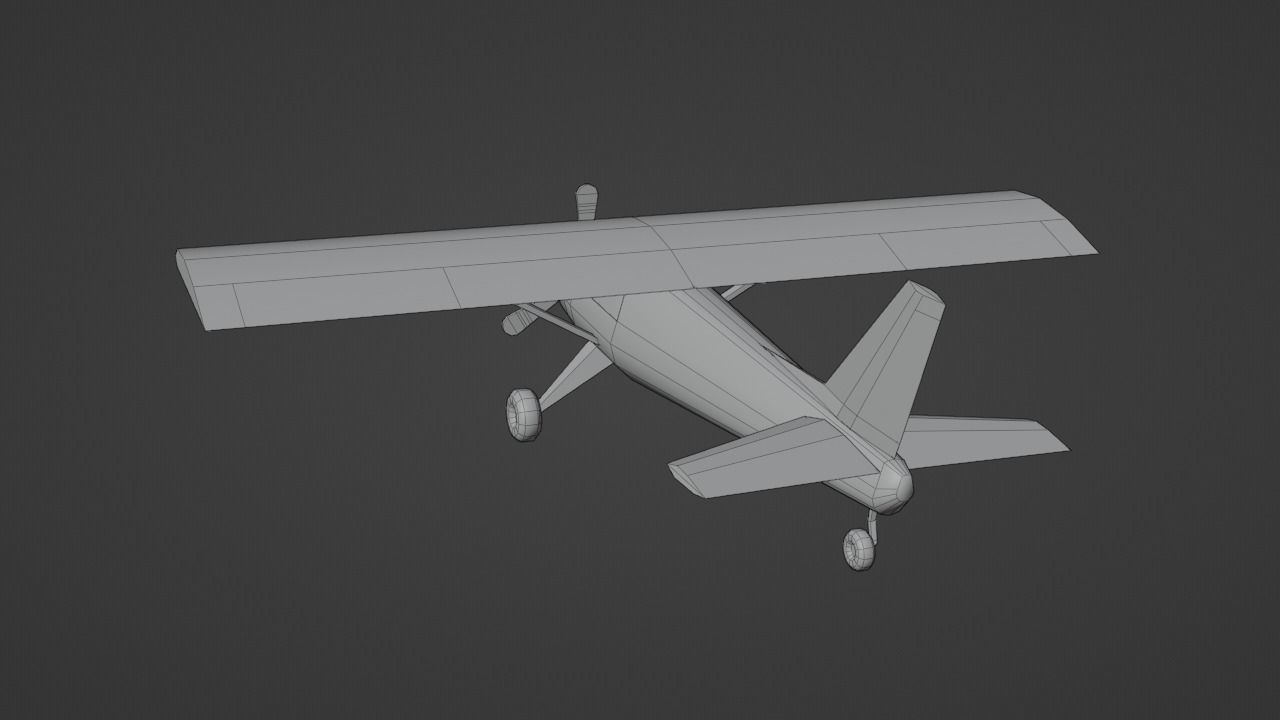 3D model Low Poly Plane - Roblox VR / AR / low-poly | CGTrader